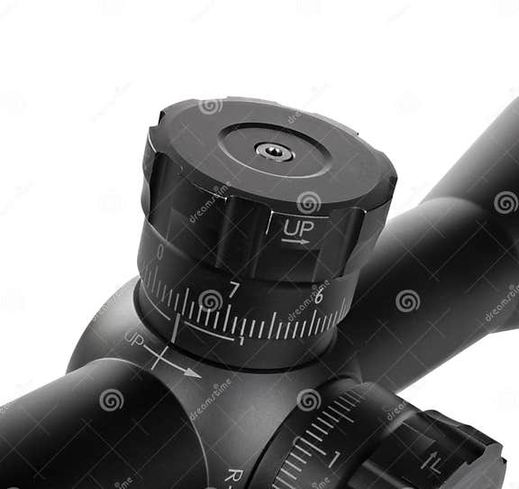 Sniper Scope Elevation Adjustment Dial Stock Image - Image of shooting ...