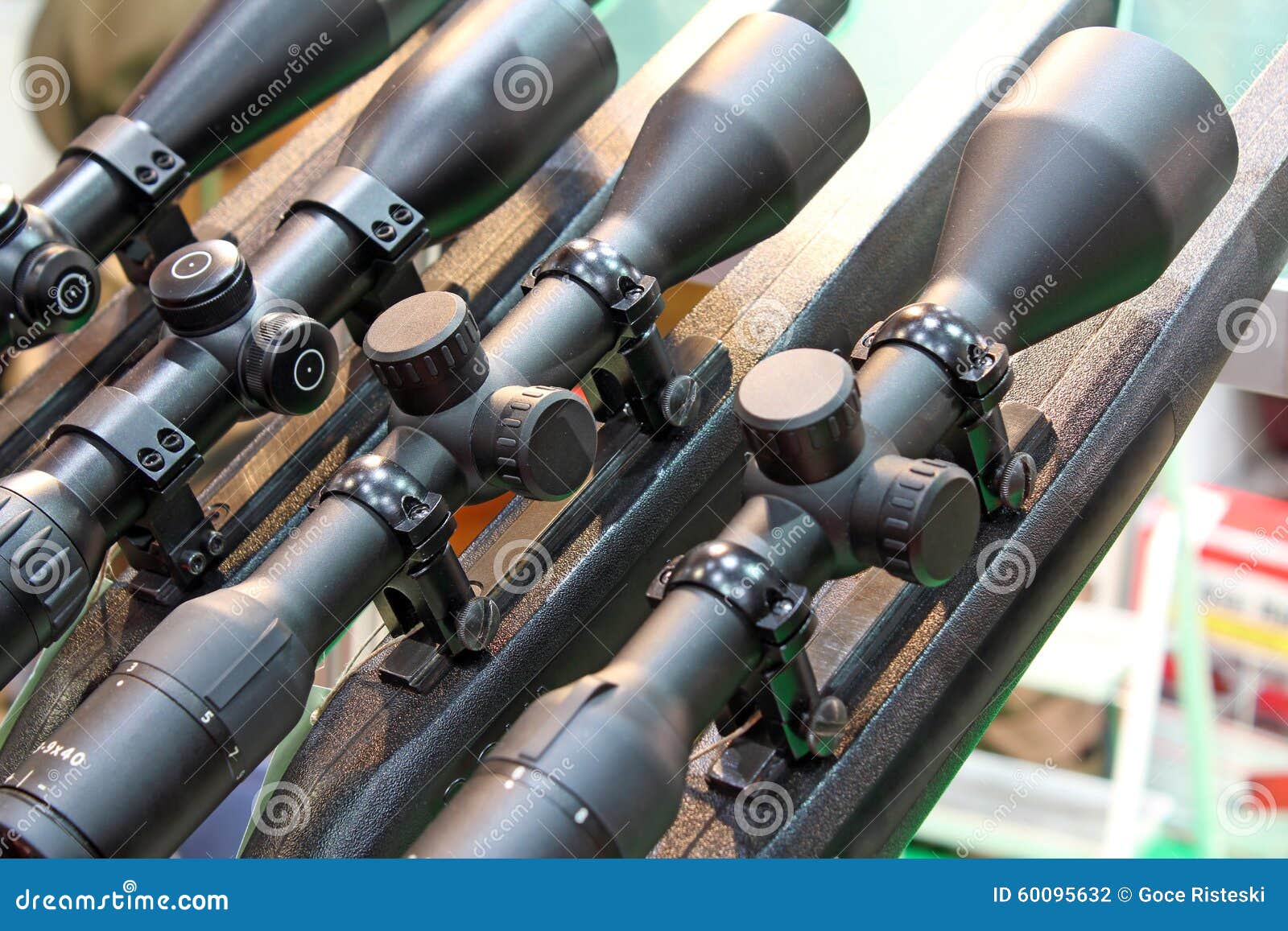 Sniper scope for hunting stock photo. Image of weapon - 60095632