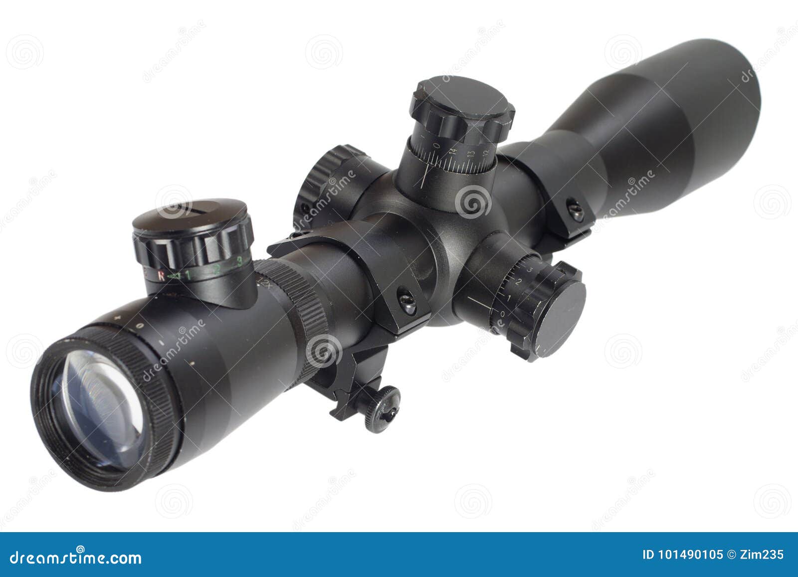 Sniper scope isolated stock image. Image of modern, army - 101490105