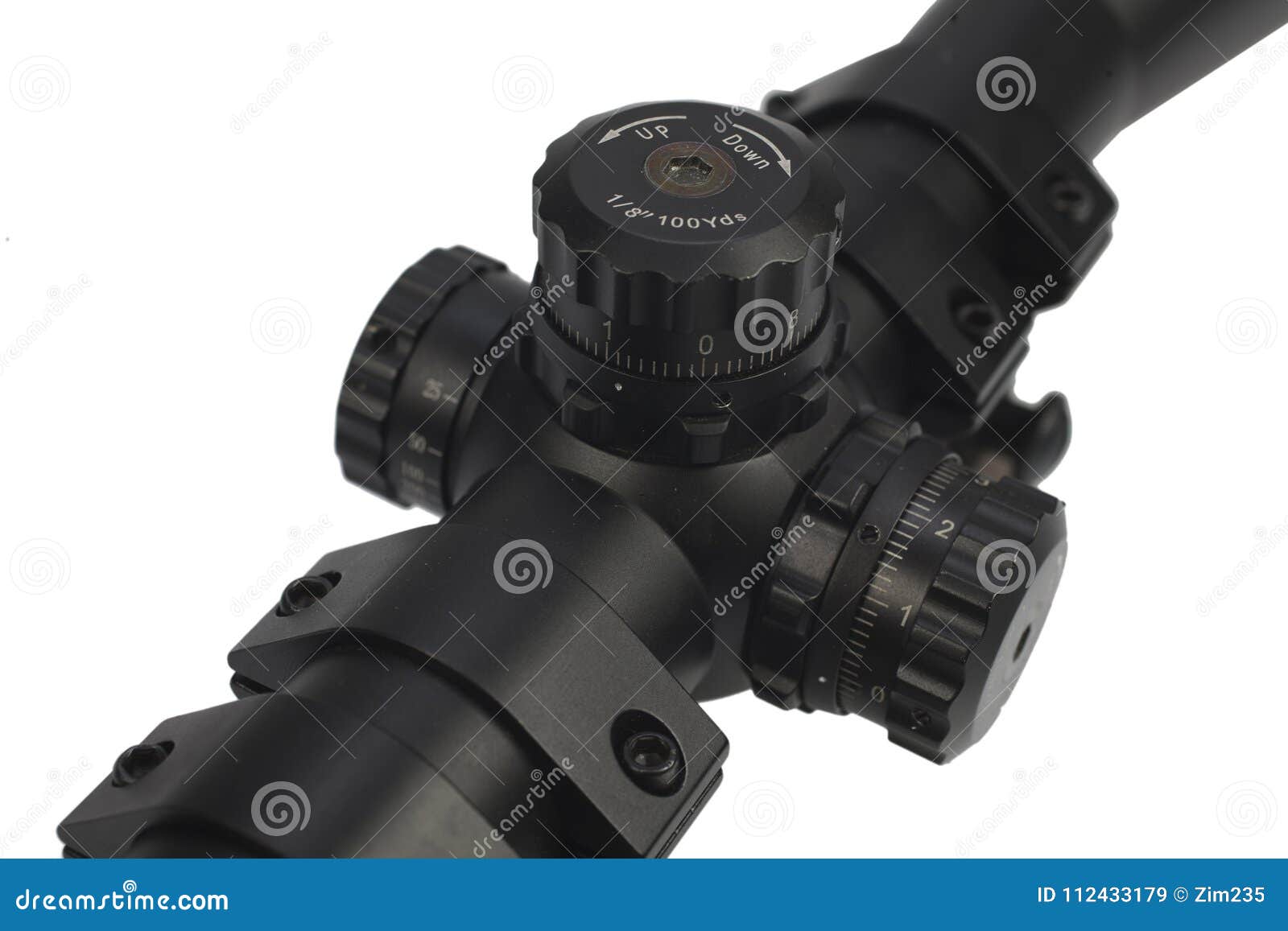 Sniper scope isolated stock image. Image of precision - 112433179