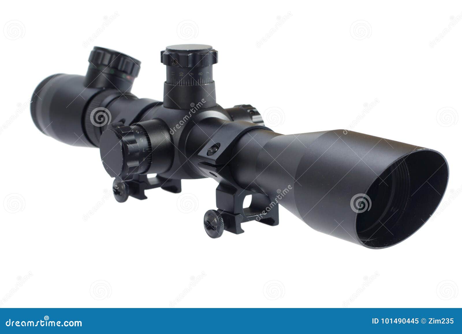 Sniper scope isolated stock image. Image of accessories - 101490445