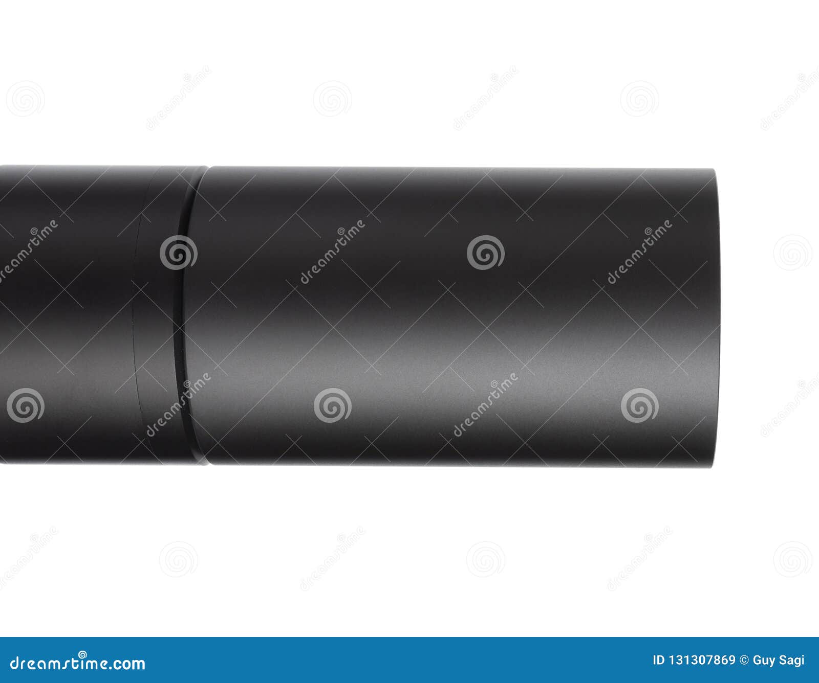 Sniper scope lens shade stock image. Image of gray, rifle - 131307869