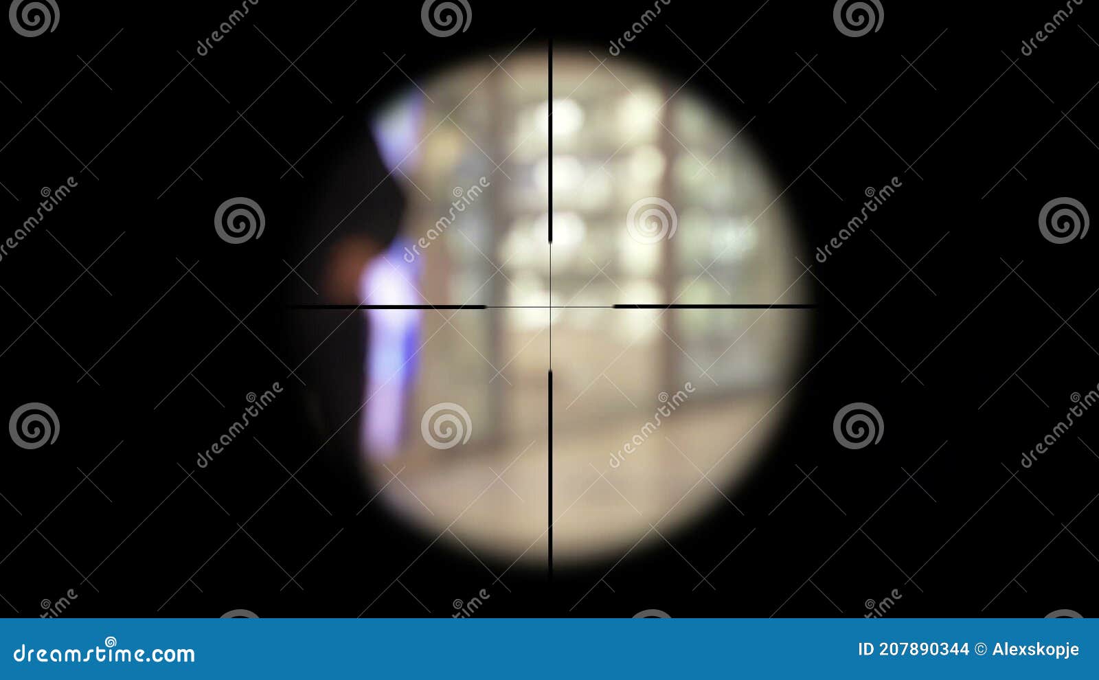 Sniper Scope on People Terrorism Concept Stock Footage - Video of ...