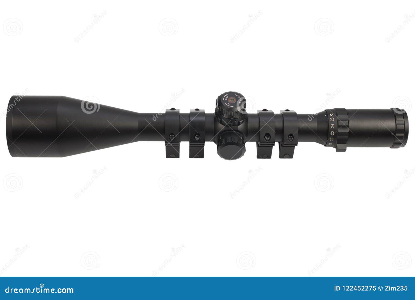 Sniper scope stock image. Image of modern, scope, military - 122452275
