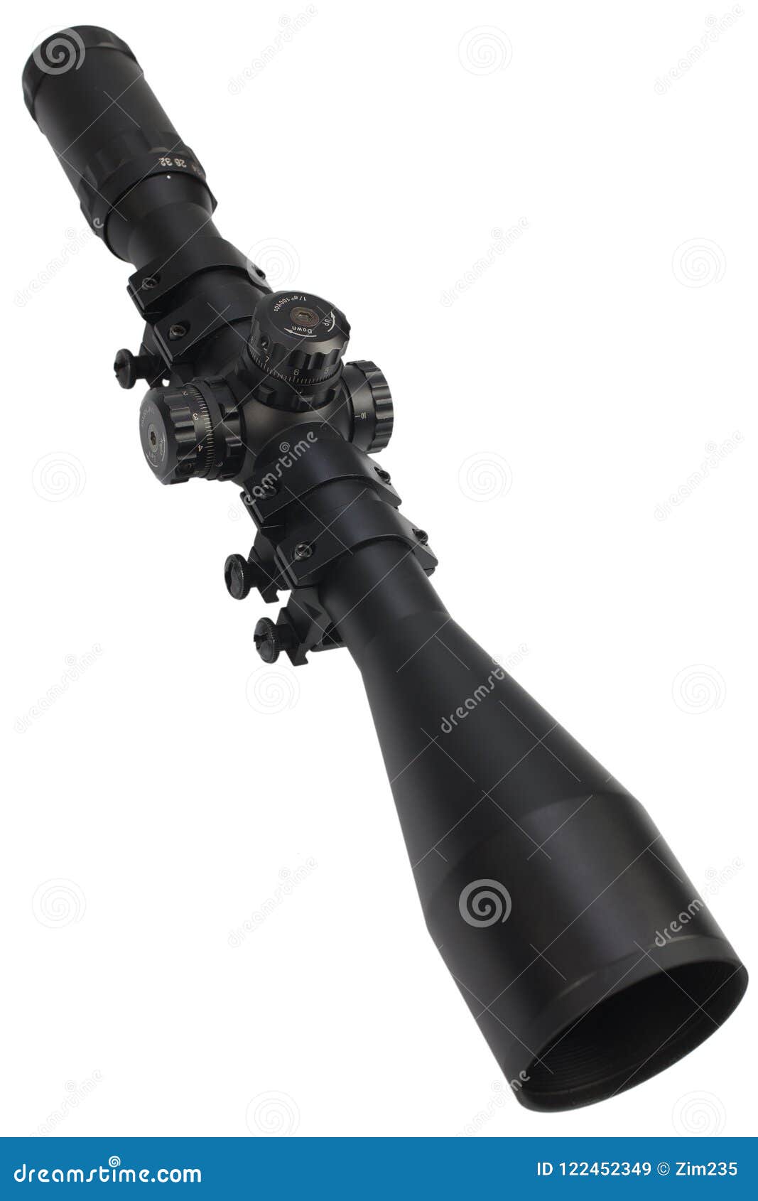 Sniper scope stock image. Image of range, mount, precision - 122452349