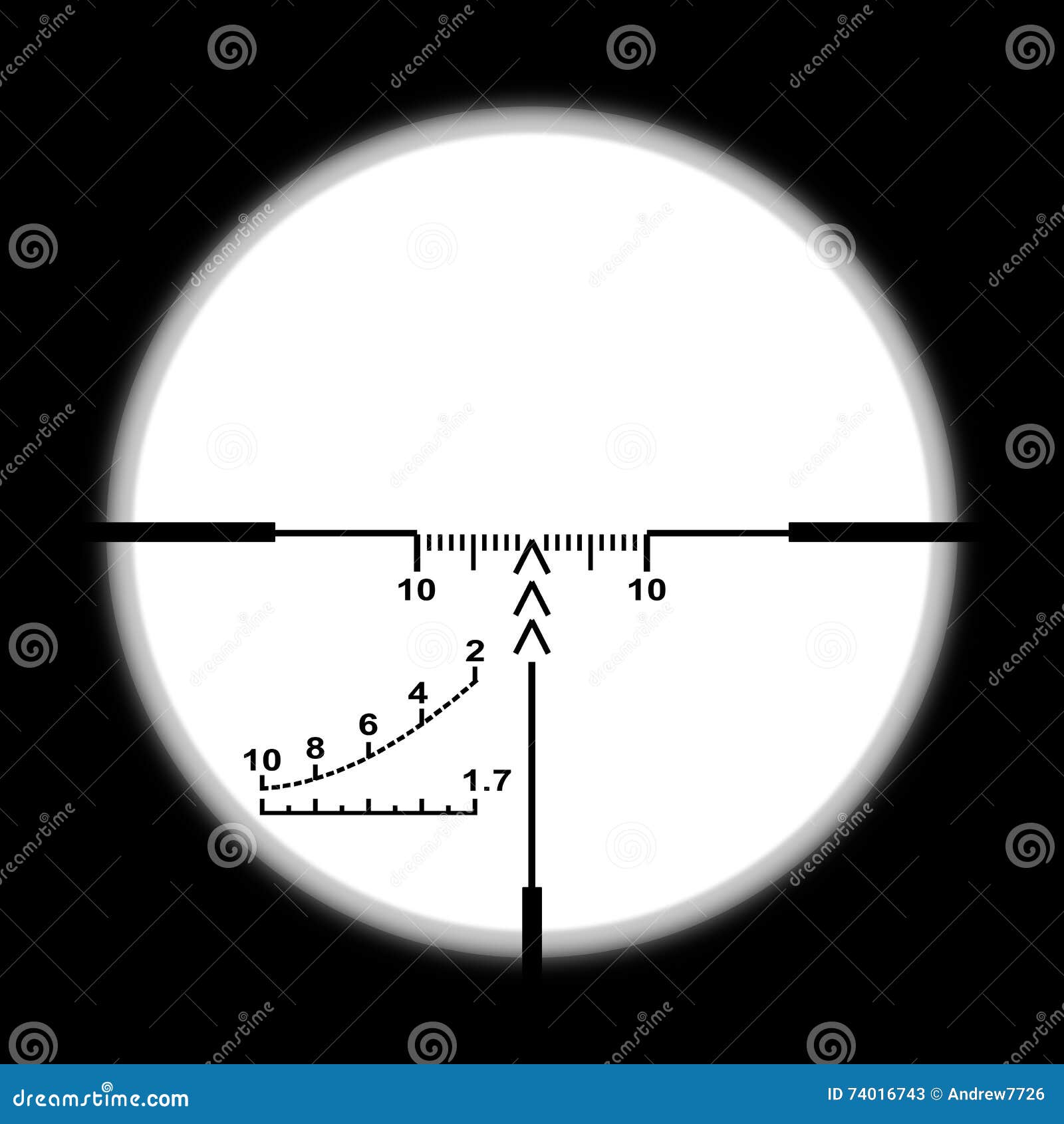 Sniper Scope On White Background Royalty-Free Stock Photo ...