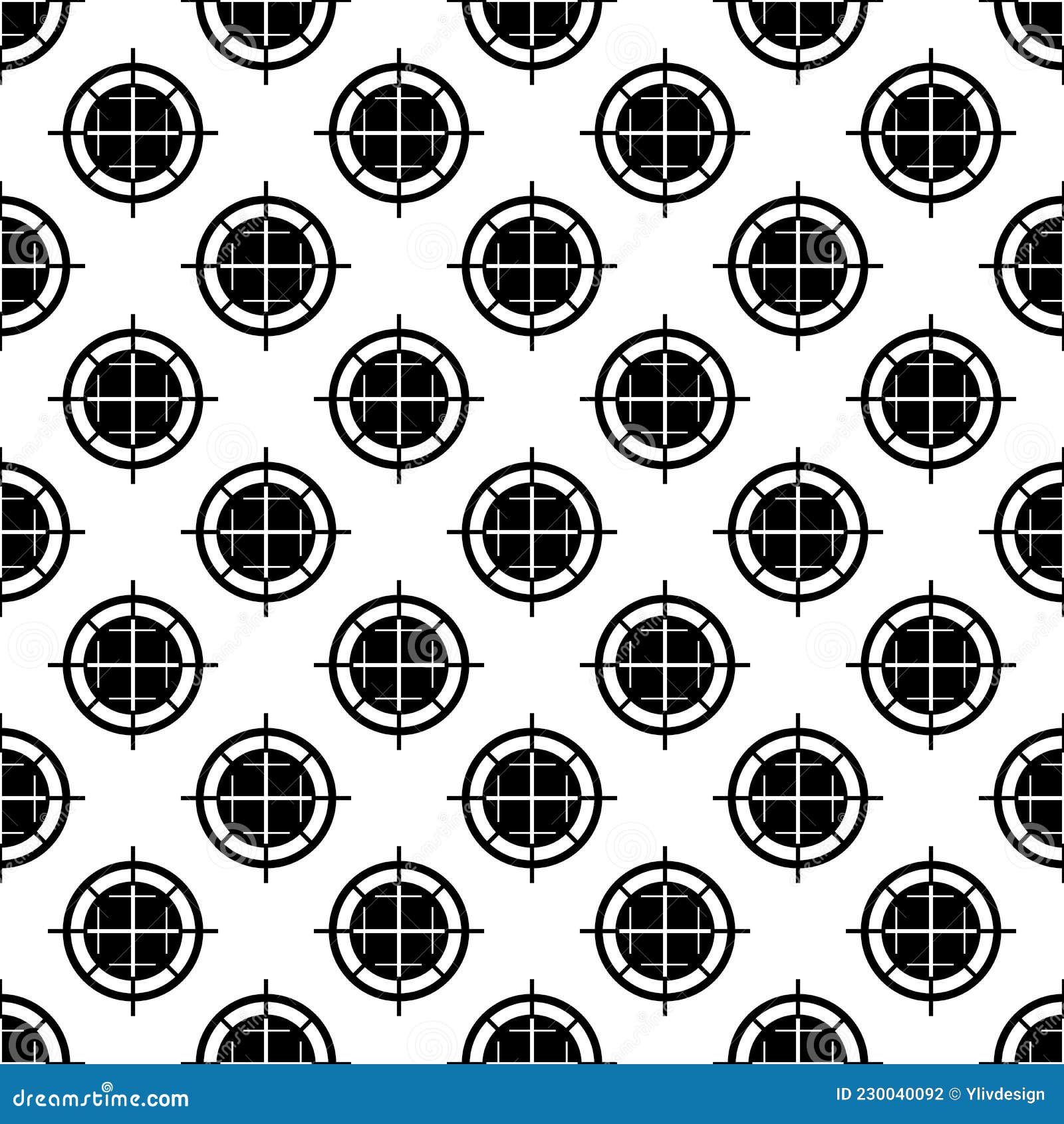 Sniper Shooting Pattern Seamless Vector Stock Vector - Illustration of ...