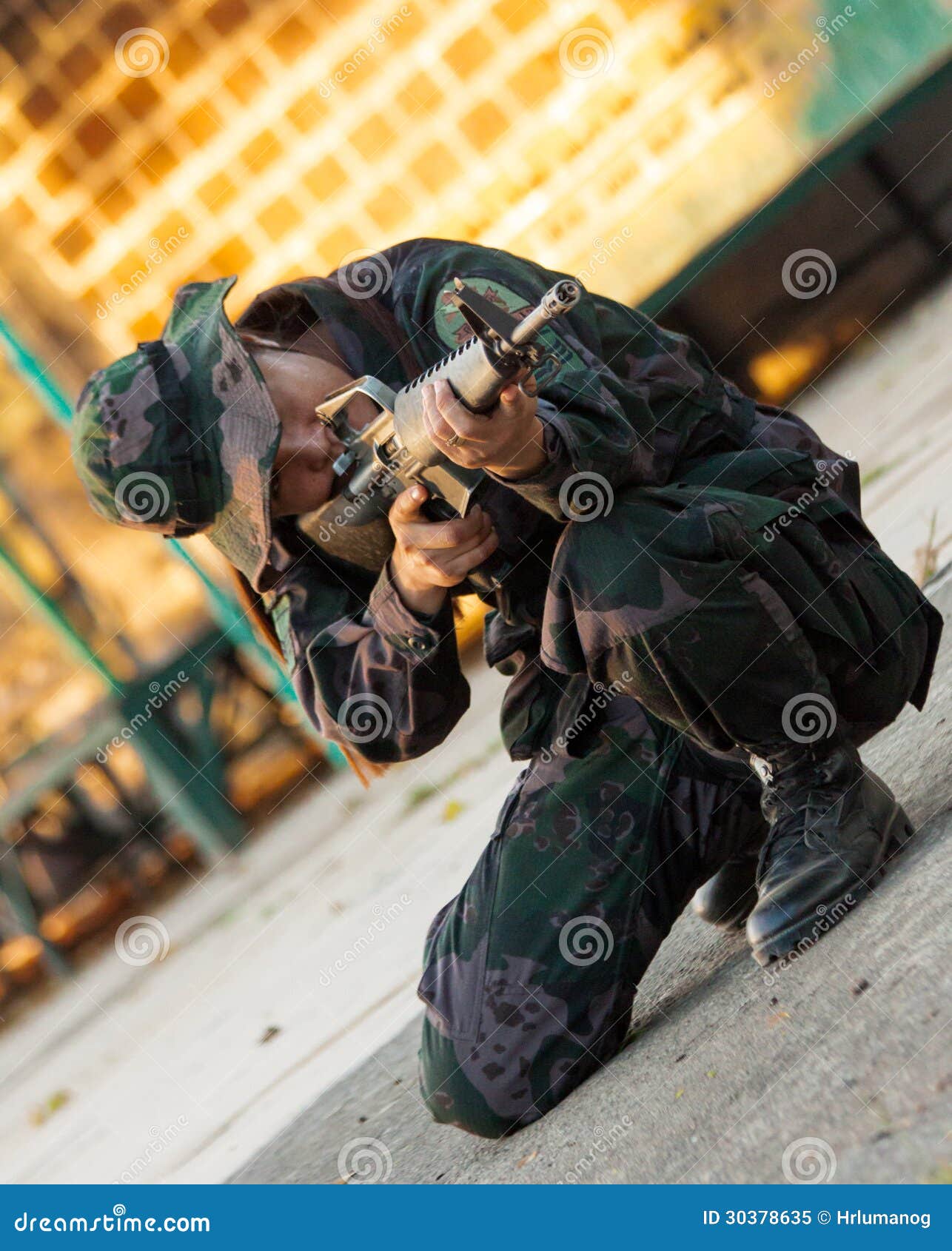 Sniper Soldier Trainee Ready To Assault Editorial Image - Image of ...