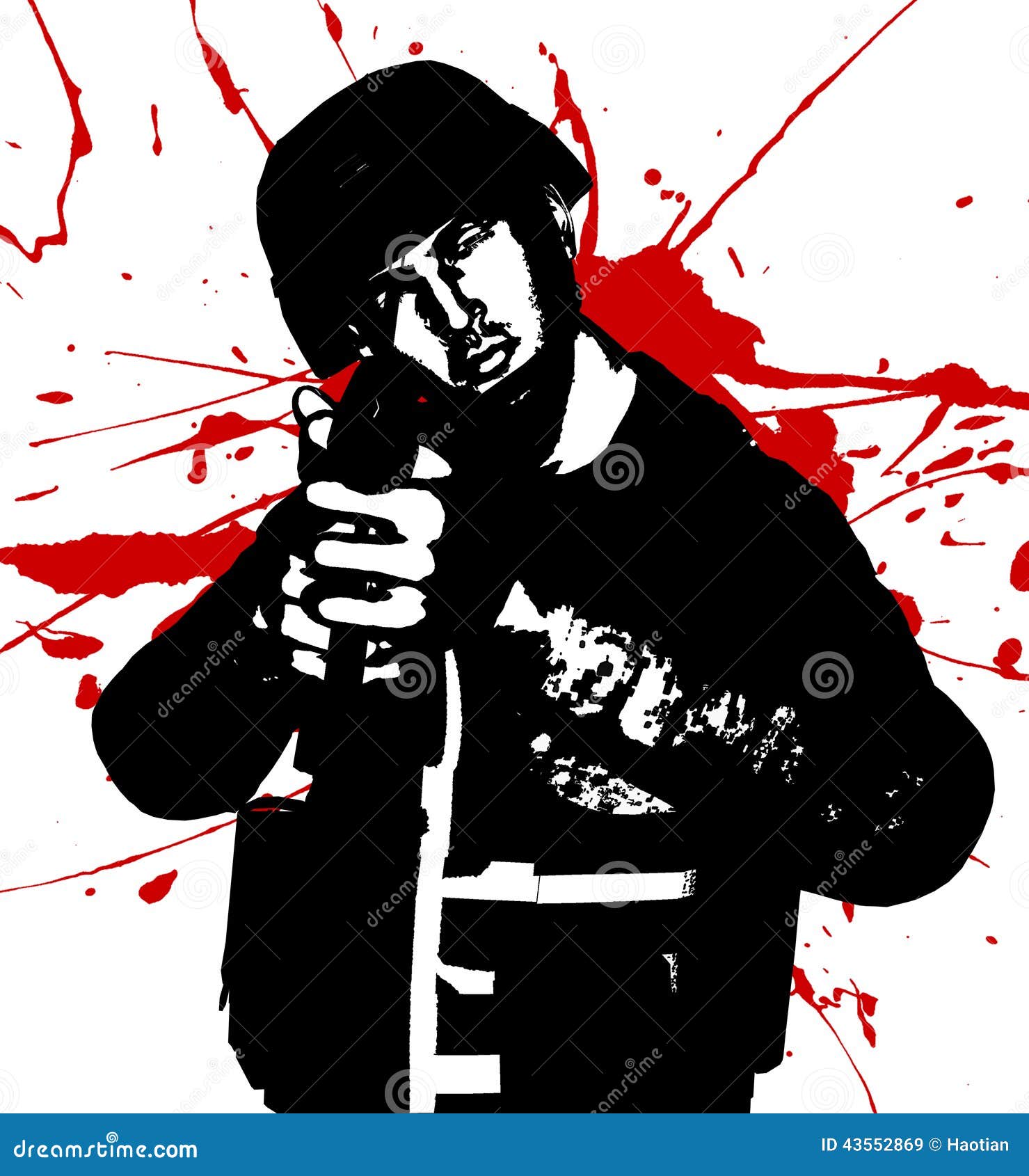 Sniper stock illustration. Illustration of sniper, cutouts - 43552869