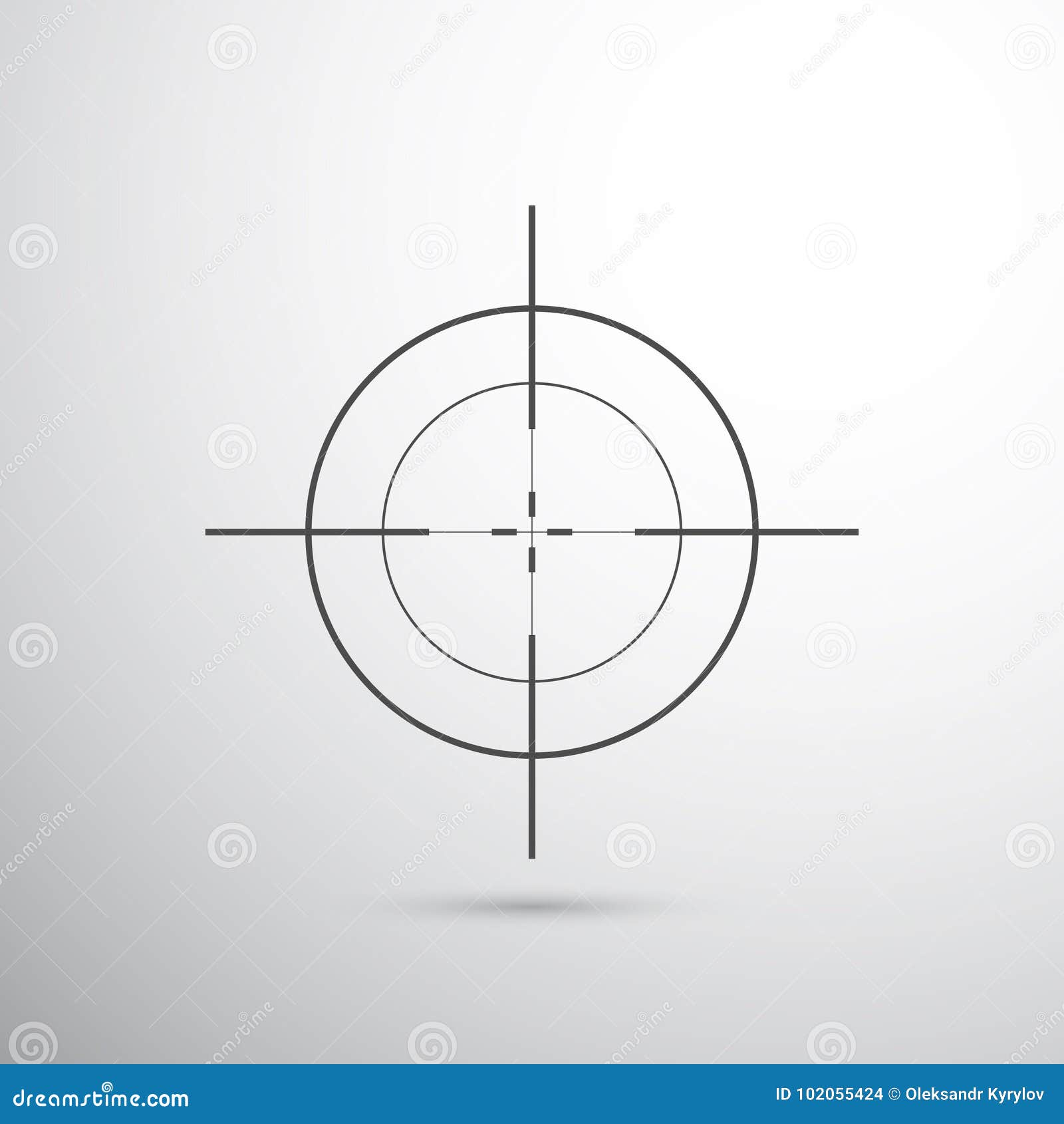 Sniper target stock vector. Illustration of focus, shoot - 102055424