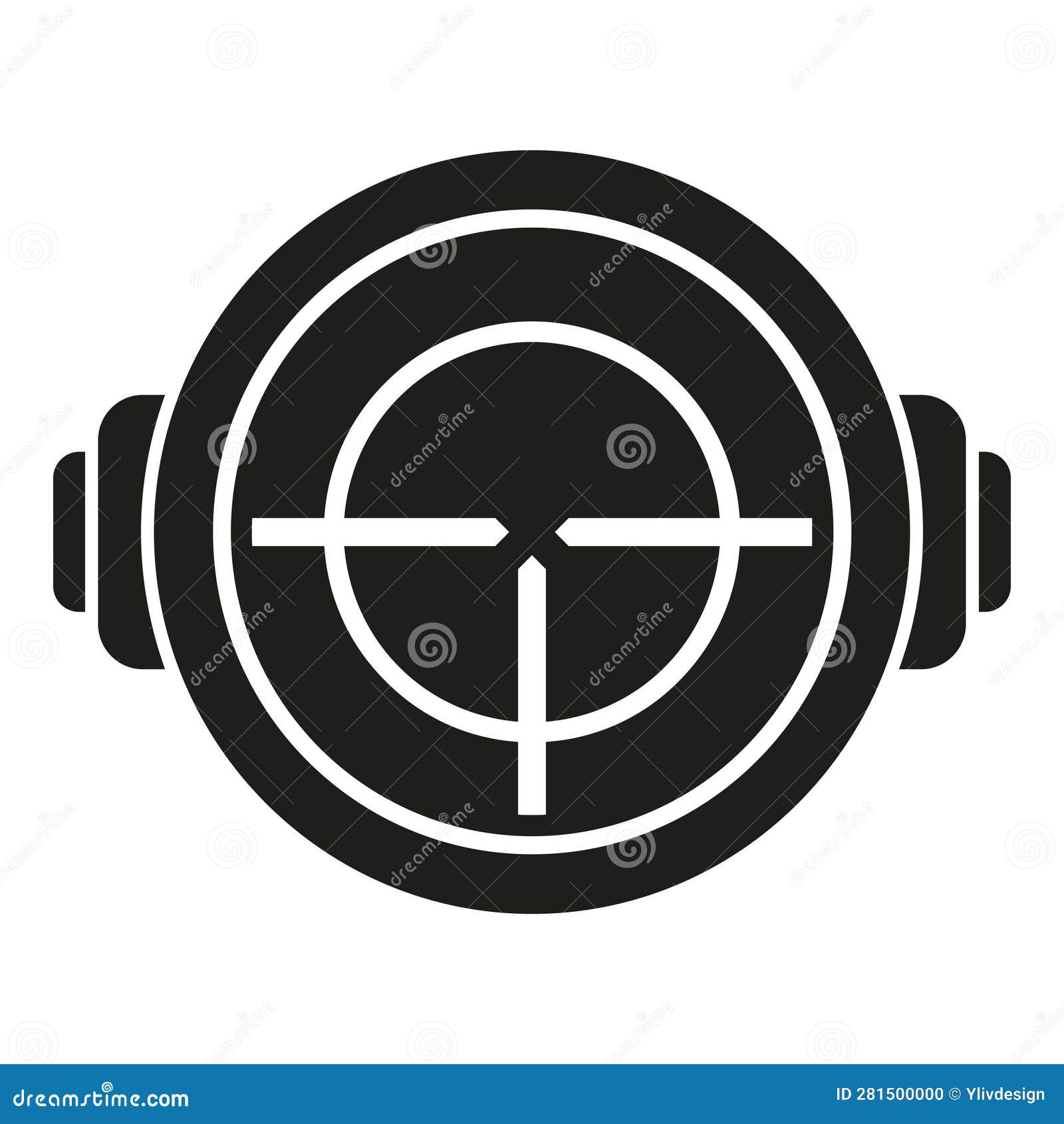 Sniper Target Icon Simple Vector. Cross Sight Stock Vector ...