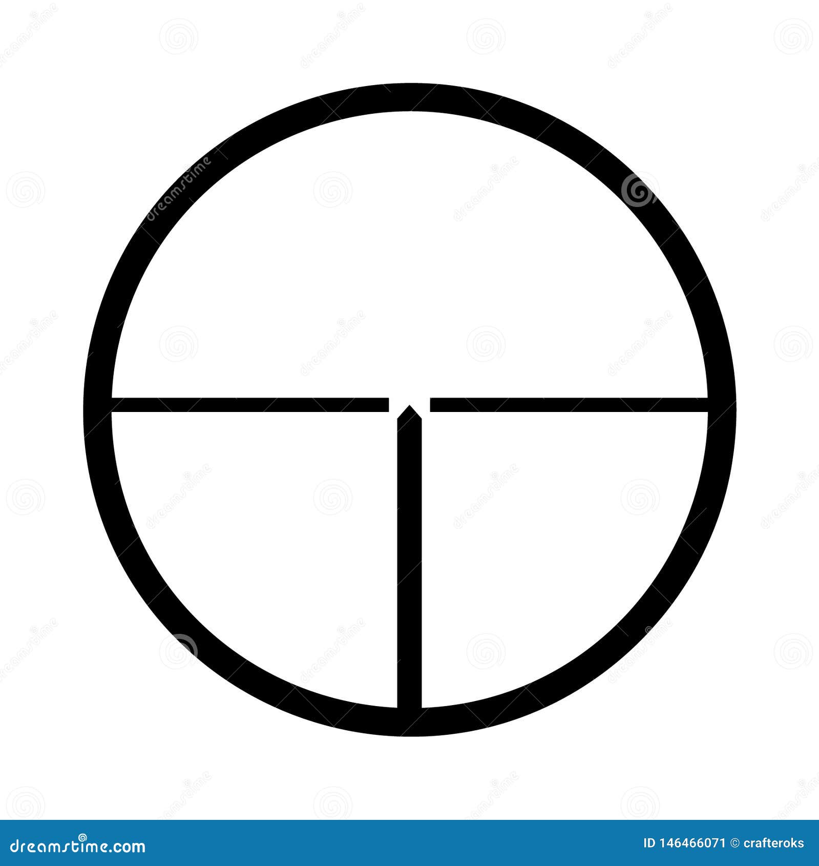 Sniper Target Hand Drawn, Vector, Eps, Logo, Icon, Silhouette ...