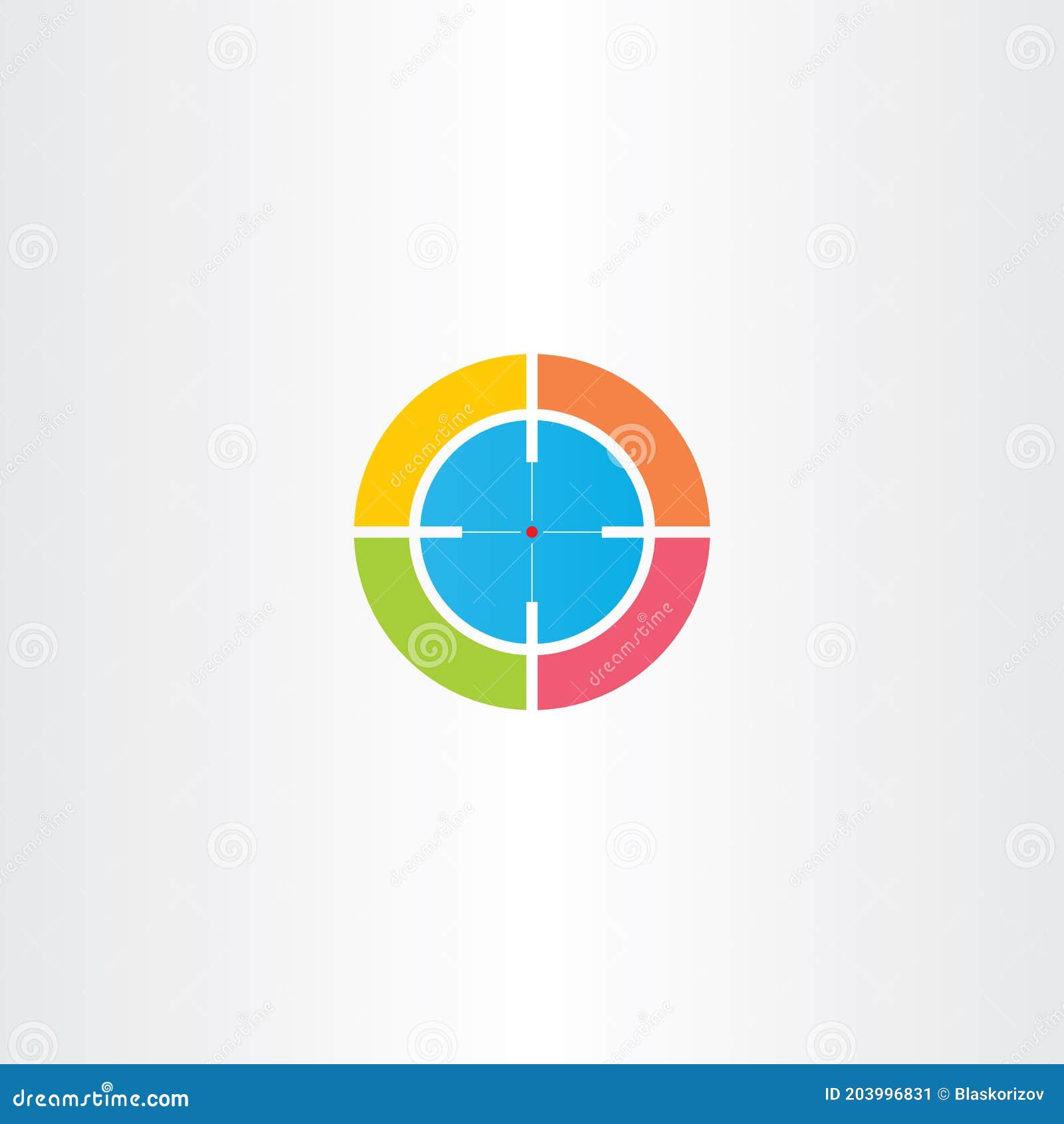 Sniper Target Vector Logo Icon Stock Vector - Illustration of scope ...
