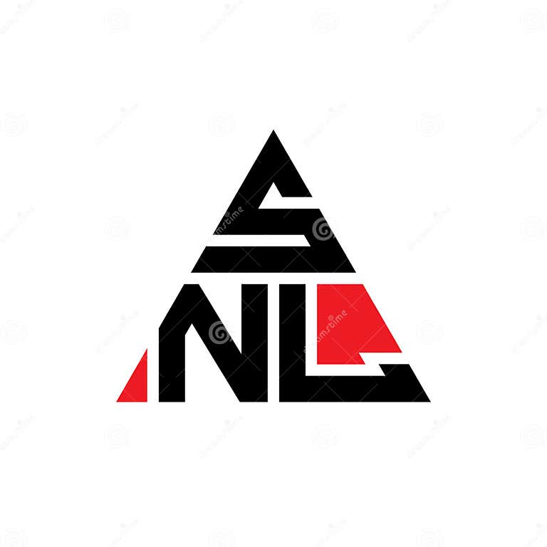 SNL Triangle Letter Logo Design with Triangle Shape. SNL Triangle Logo ...