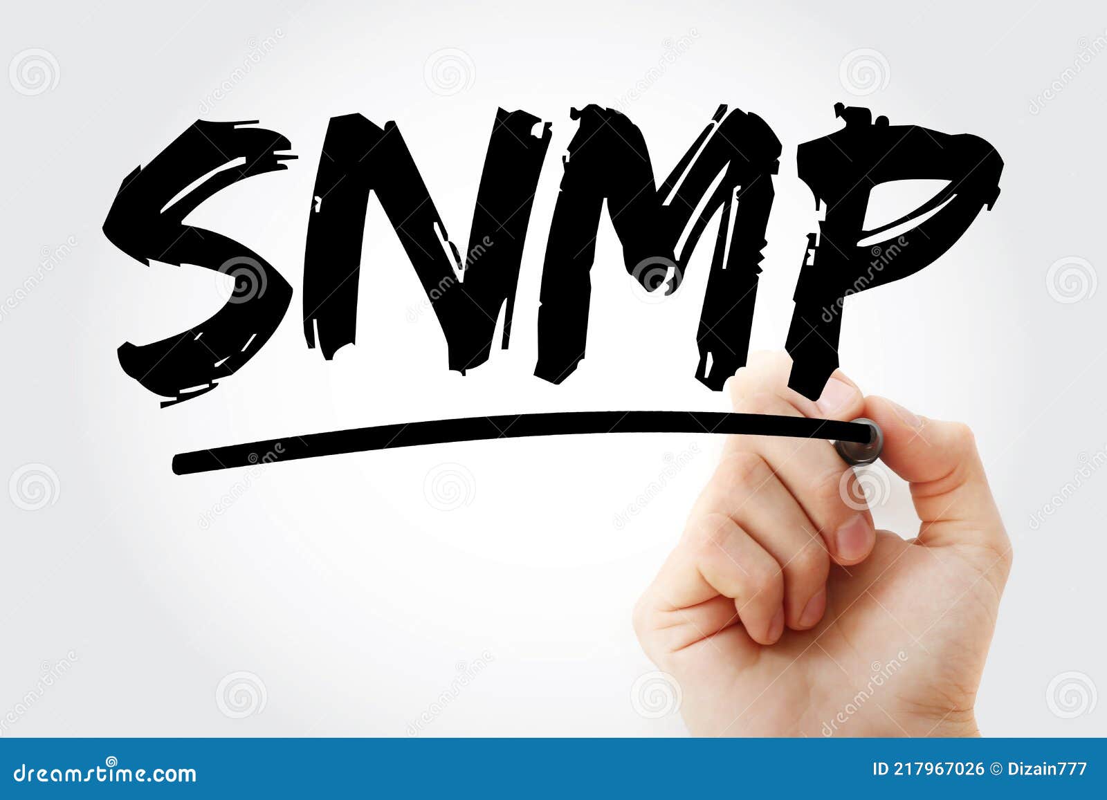 SNMP - Simple Network Management Protocol Acronym with Marker ...