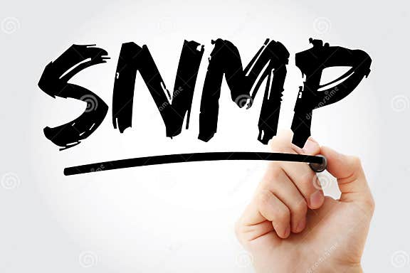 SNMP - Simple Network Management Protocol Acronym with Marker ...
