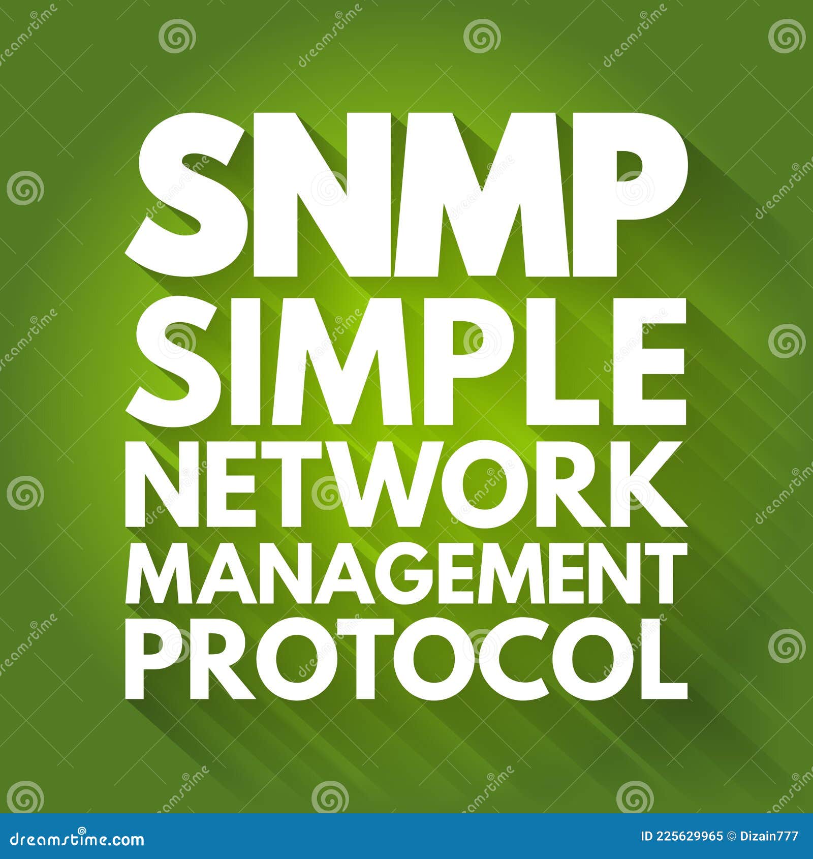 SNMP - Simple Network Management Protocol Acronym, Technology Concept ...