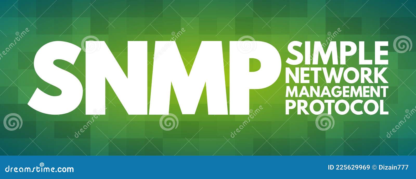 SNMP - Simple Network Management Protocol Acronym, Technology Concept ...