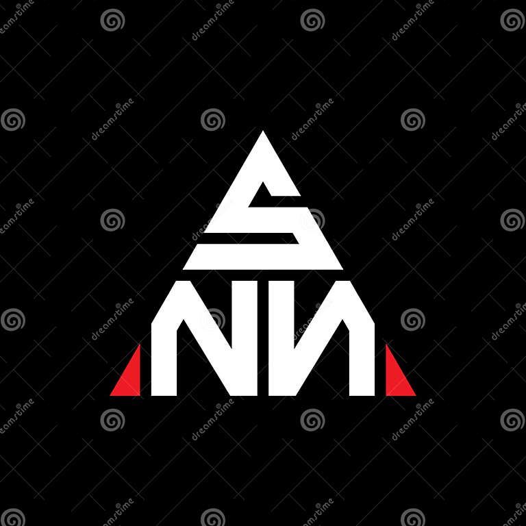 SNN Triangle Letter Logo Design with Triangle Shape. SNN Triangle Logo ...