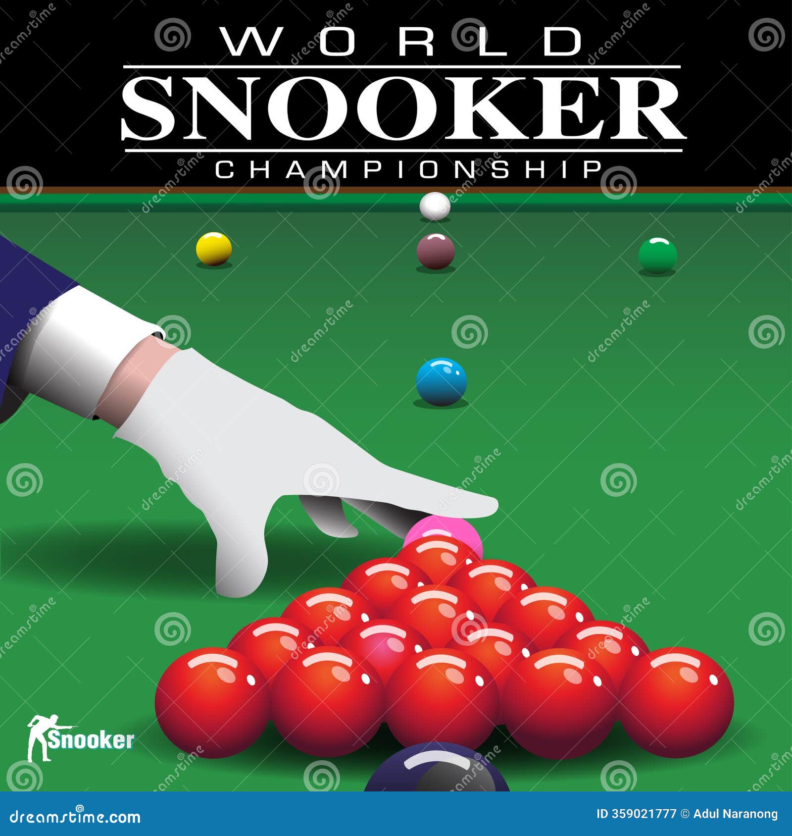 Snooker Championship Poster Design Template Cartoon Vector ...