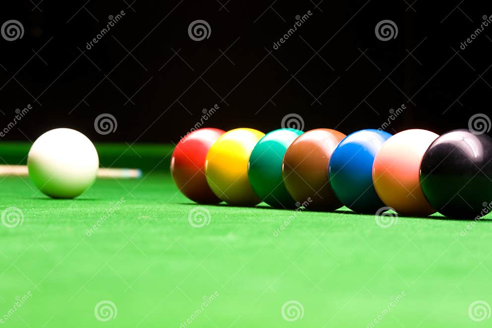 Snooker all the colors stock image. Image of social, competition - 12623921