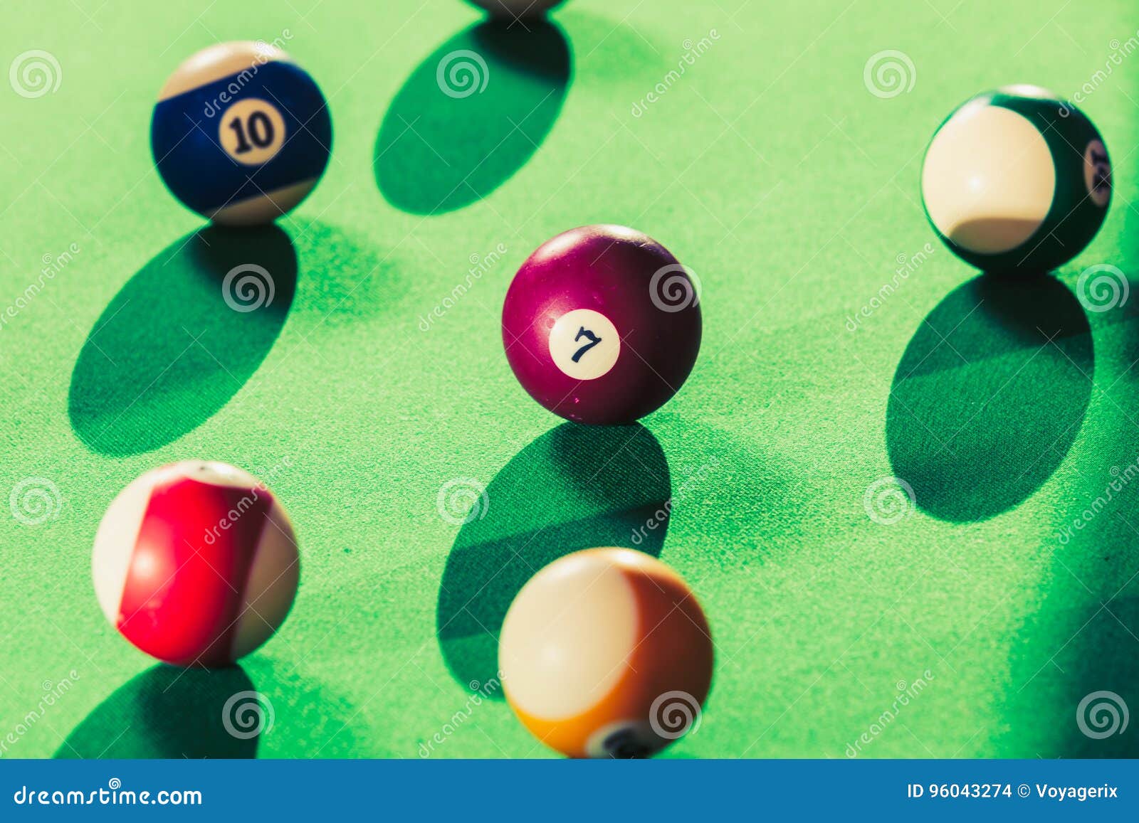 Snooker Ball on Billiard Table Stock Photo - Image of gamble, leisure ...