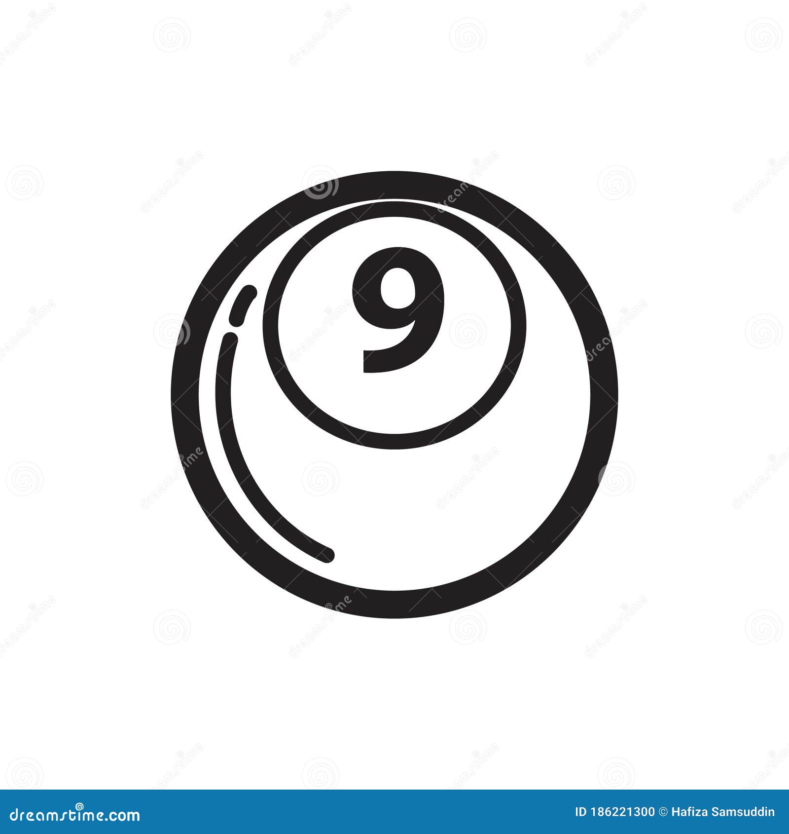 Snooker Ball. Vector Illustration Decorative Design Stock Vector ...