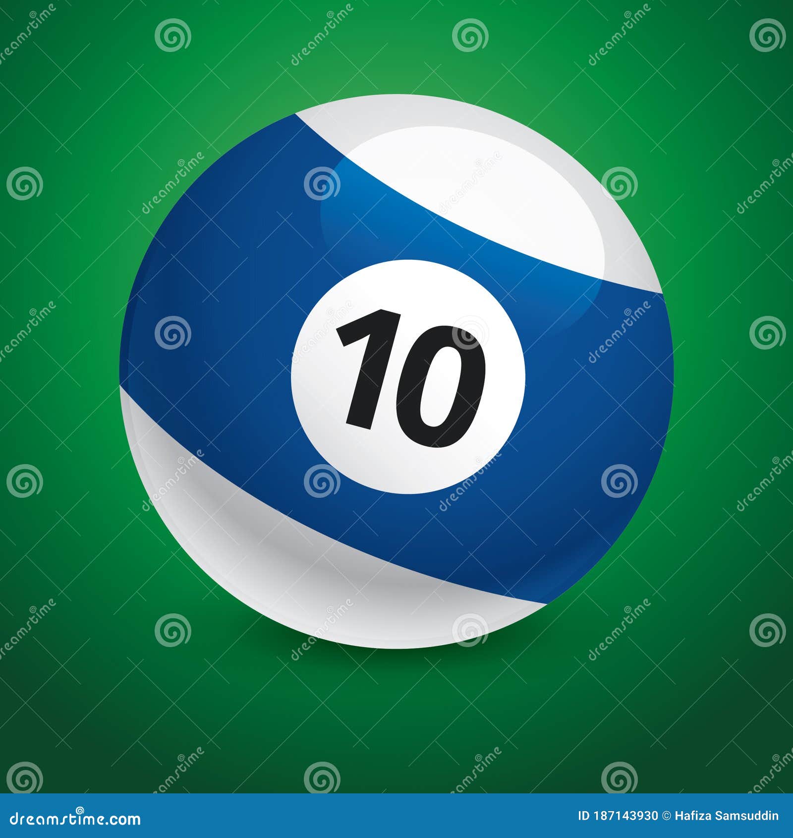 Snooker Ball. Vector Illustration Decorative Design Stock Vector ...