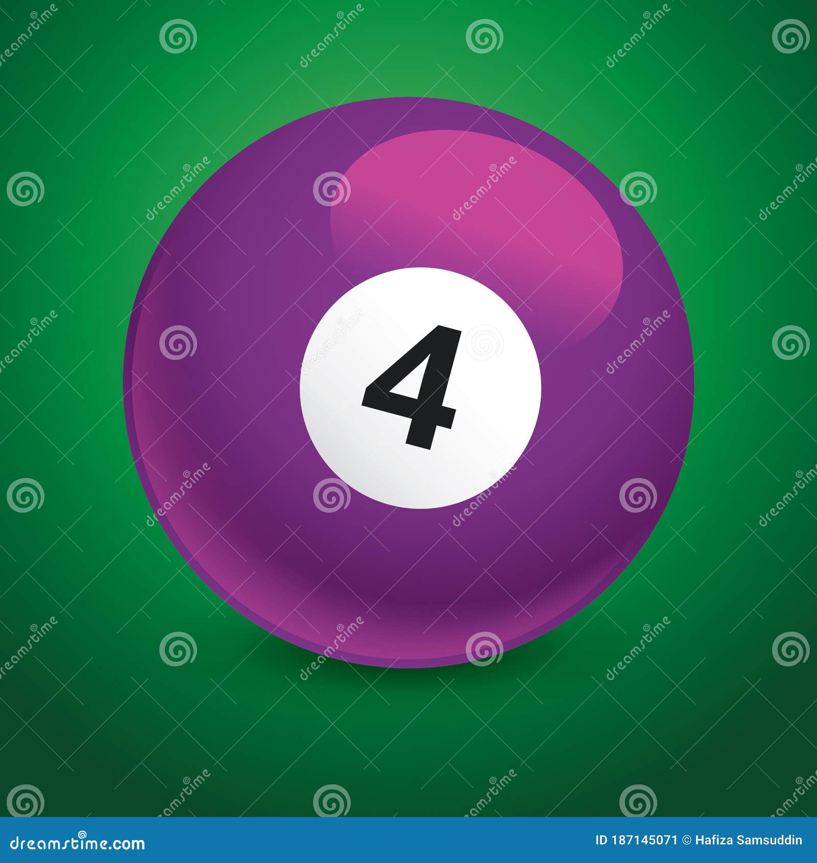 Snooker Ball. Vector Illustration Decorative Design Stock Vector ...