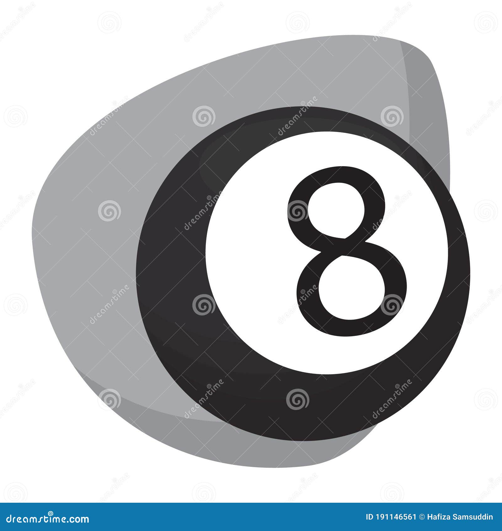 Snooker Ball. Vector Illustration Decorative Design Stock Vector ...