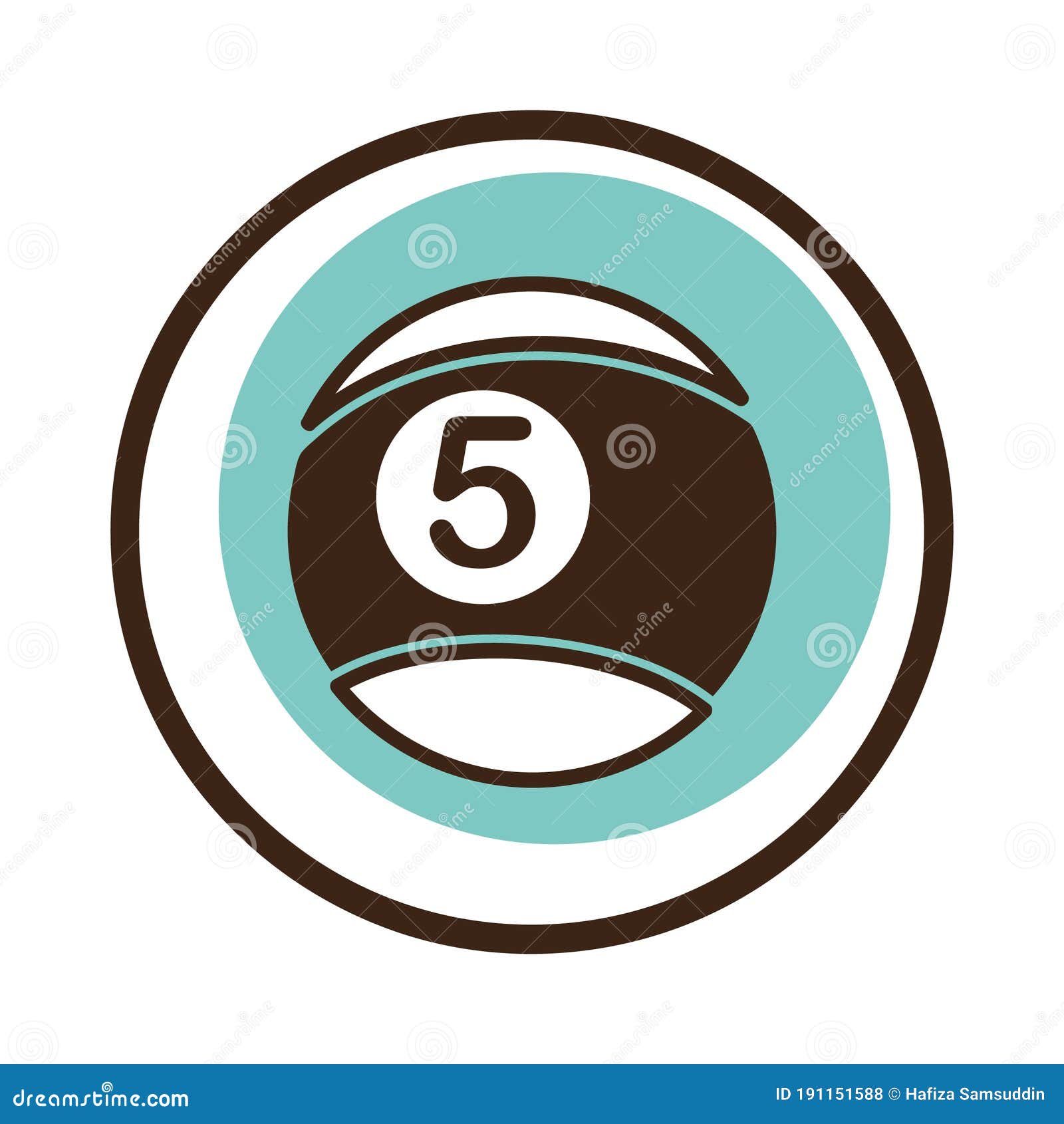Snooker Ball. Vector Illustration Decorative Design Stock Vector ...