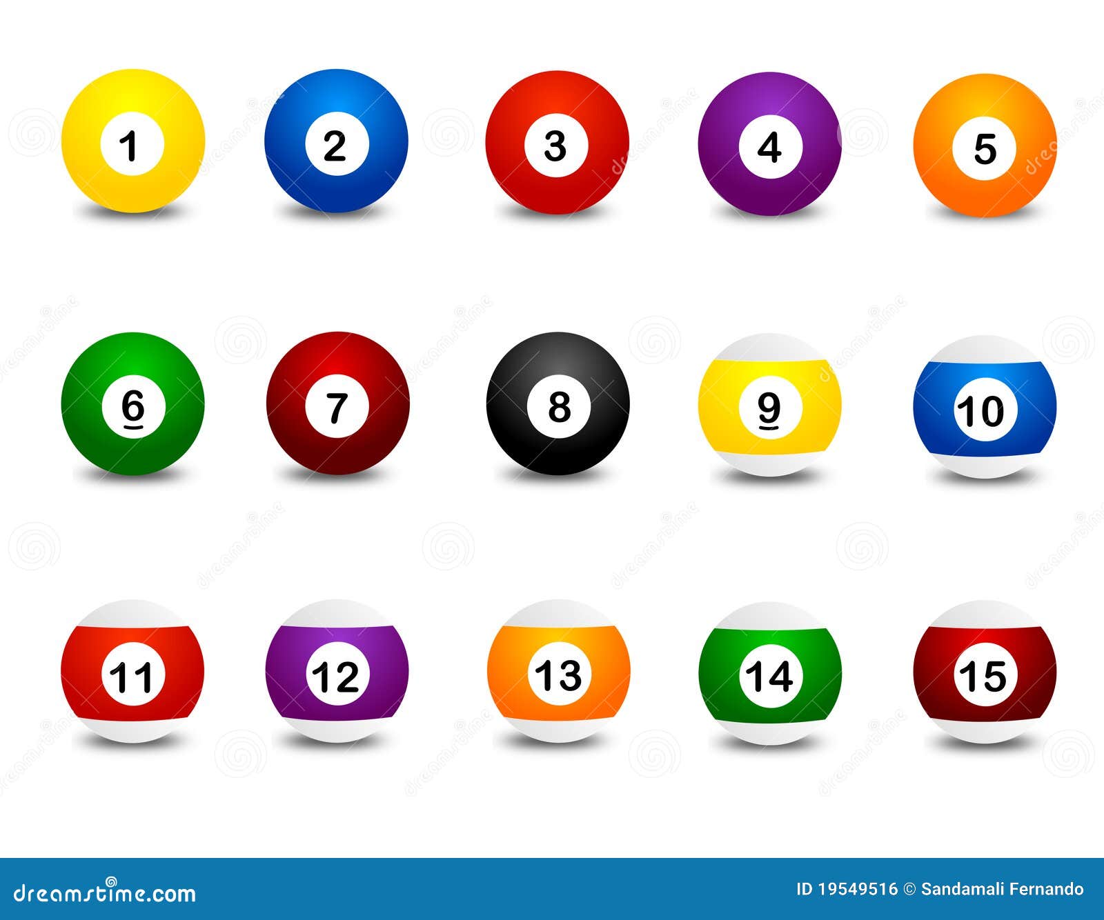 Red Snooker Balls Triangle Royalty-Free Cartoon | CartoonDealer.com ...