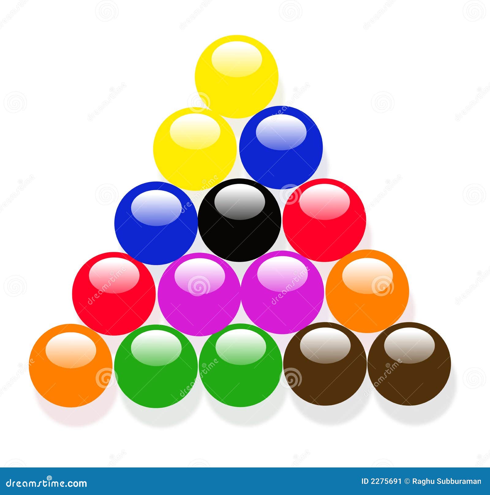 The snooker balls stock illustration. Illustration of green - 2275691