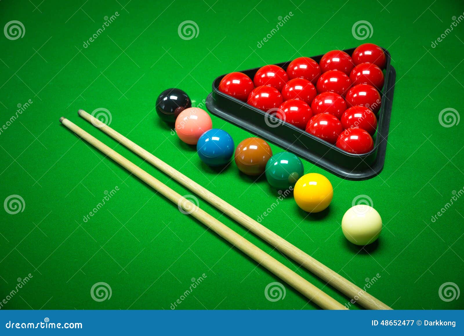 Snooker balls set stock image. Image of sphere, indoor - 48652477
