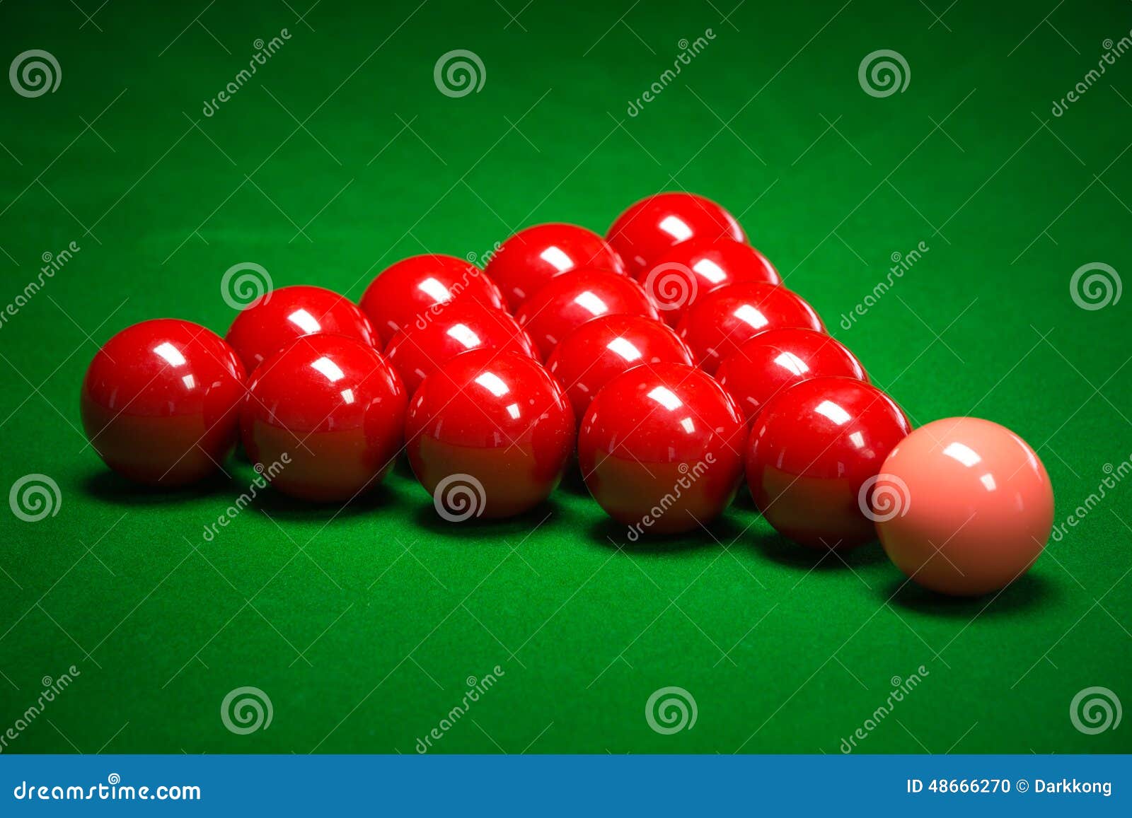 Red Snooker Balls In Triangle Stock Photo | CartoonDealer.com #108171426
