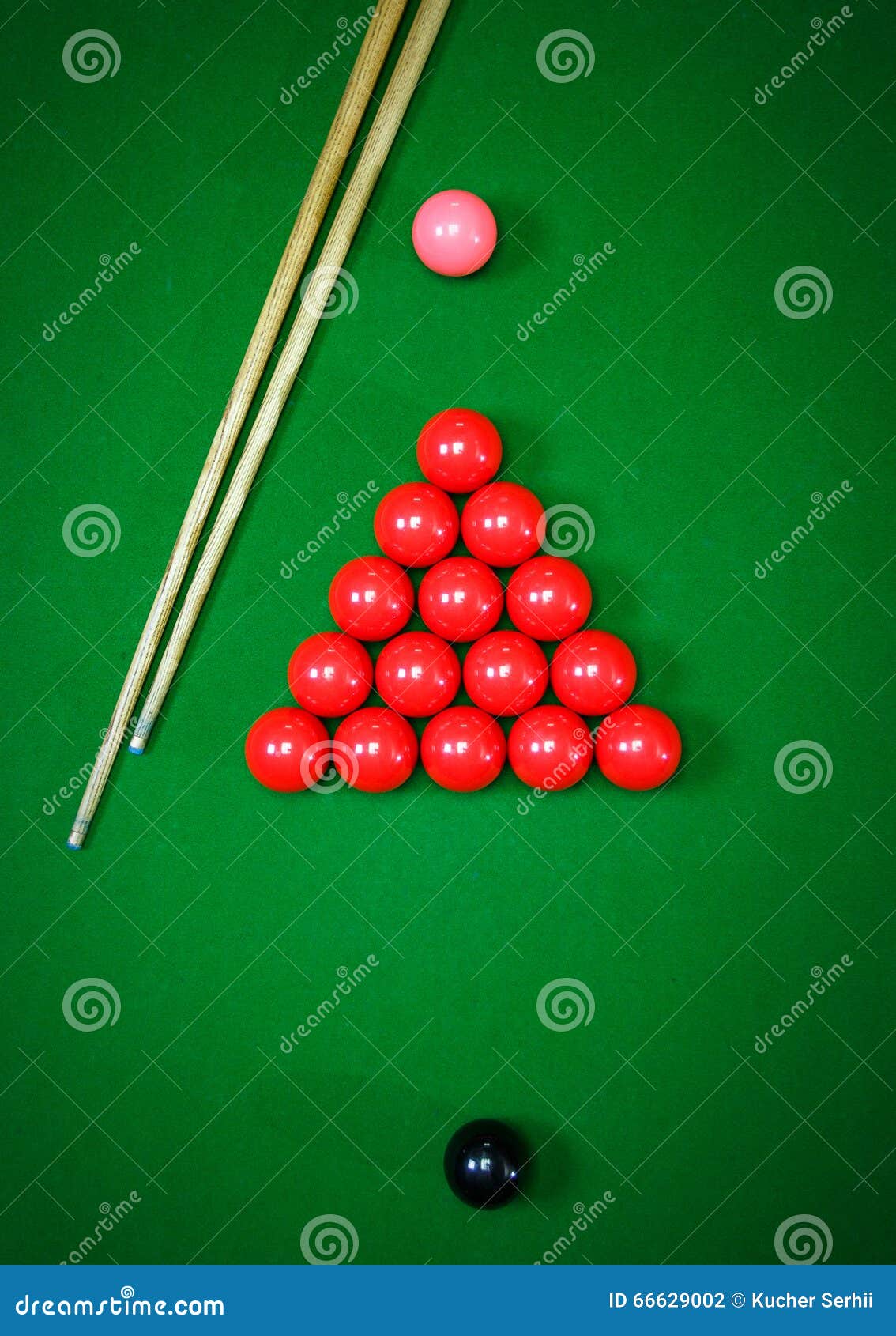Snooker Balls Set on a Green Table Stock Photo - Image of billiard ...