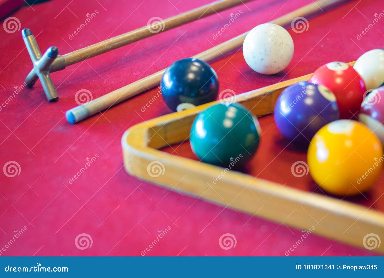 Snooker Balls on the Snooker Table. Stock Image - Image of snooker ...