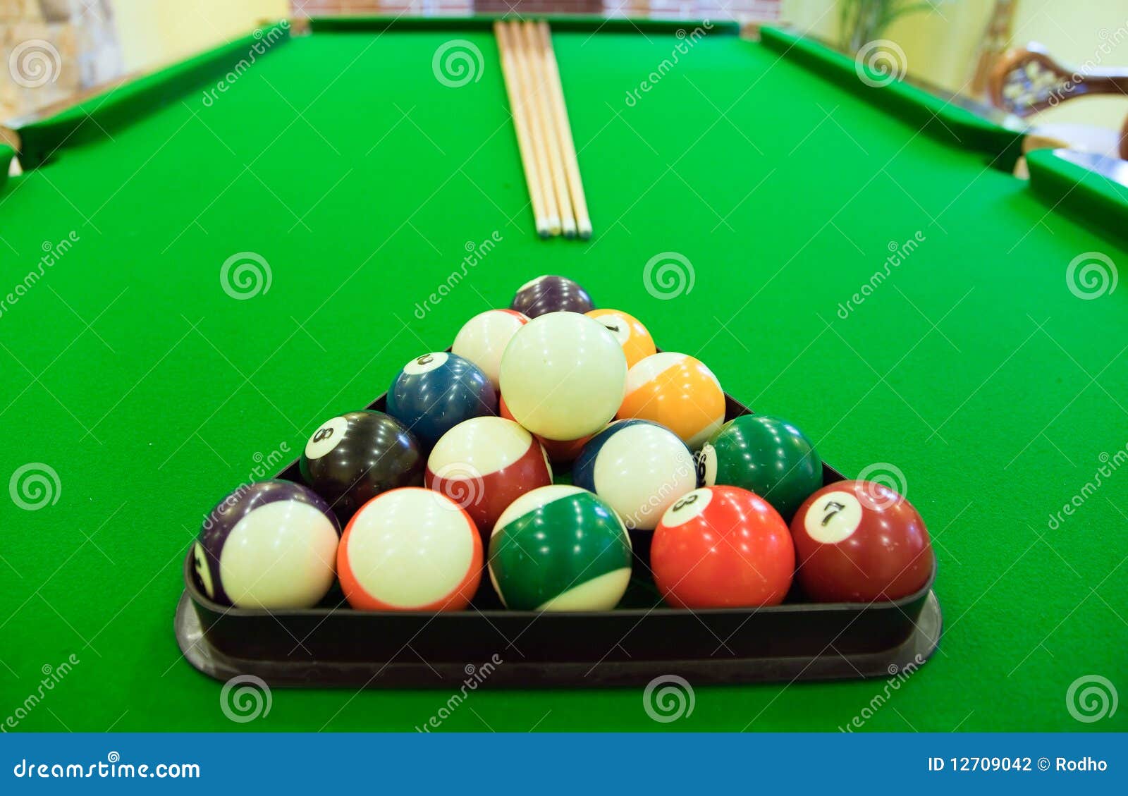 Snooker balls on table stock photo. Image of games, color - 12709042