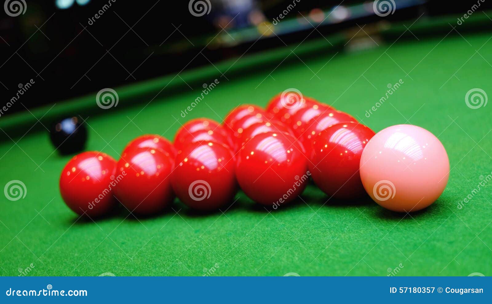 Snooker balls and table stock image. Image of ball, table - 57180357