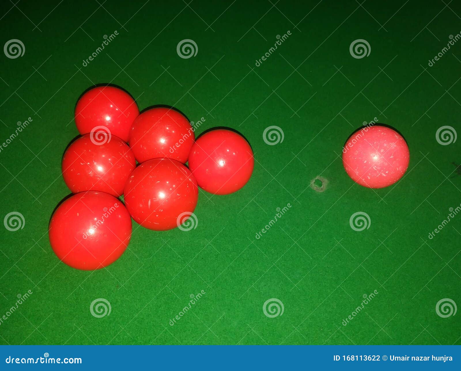 Snooker Billiard Balls in Triangle Shape Stock Photo - Image of shape ...