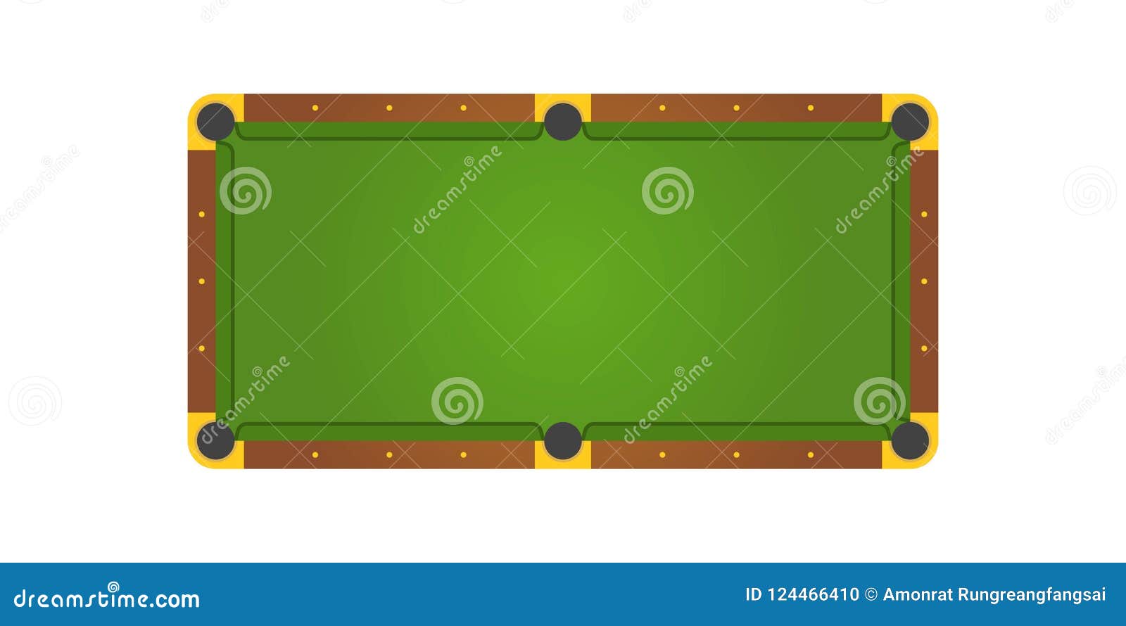 Snooker or Billiard Table, Flat Design Vector Stock Vector ...