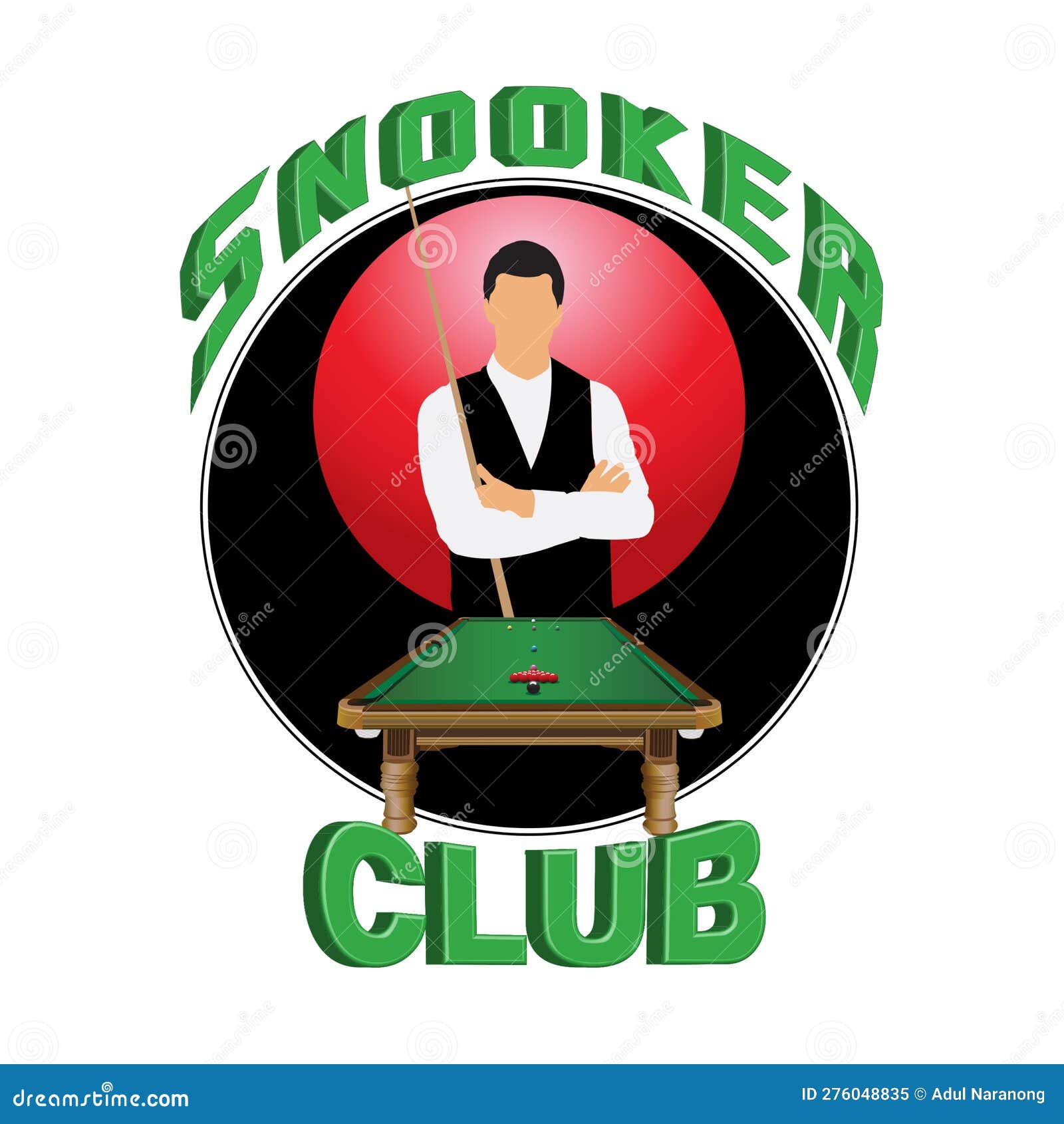 Snooker club stock vector. Illustration of adult, line - 276048835