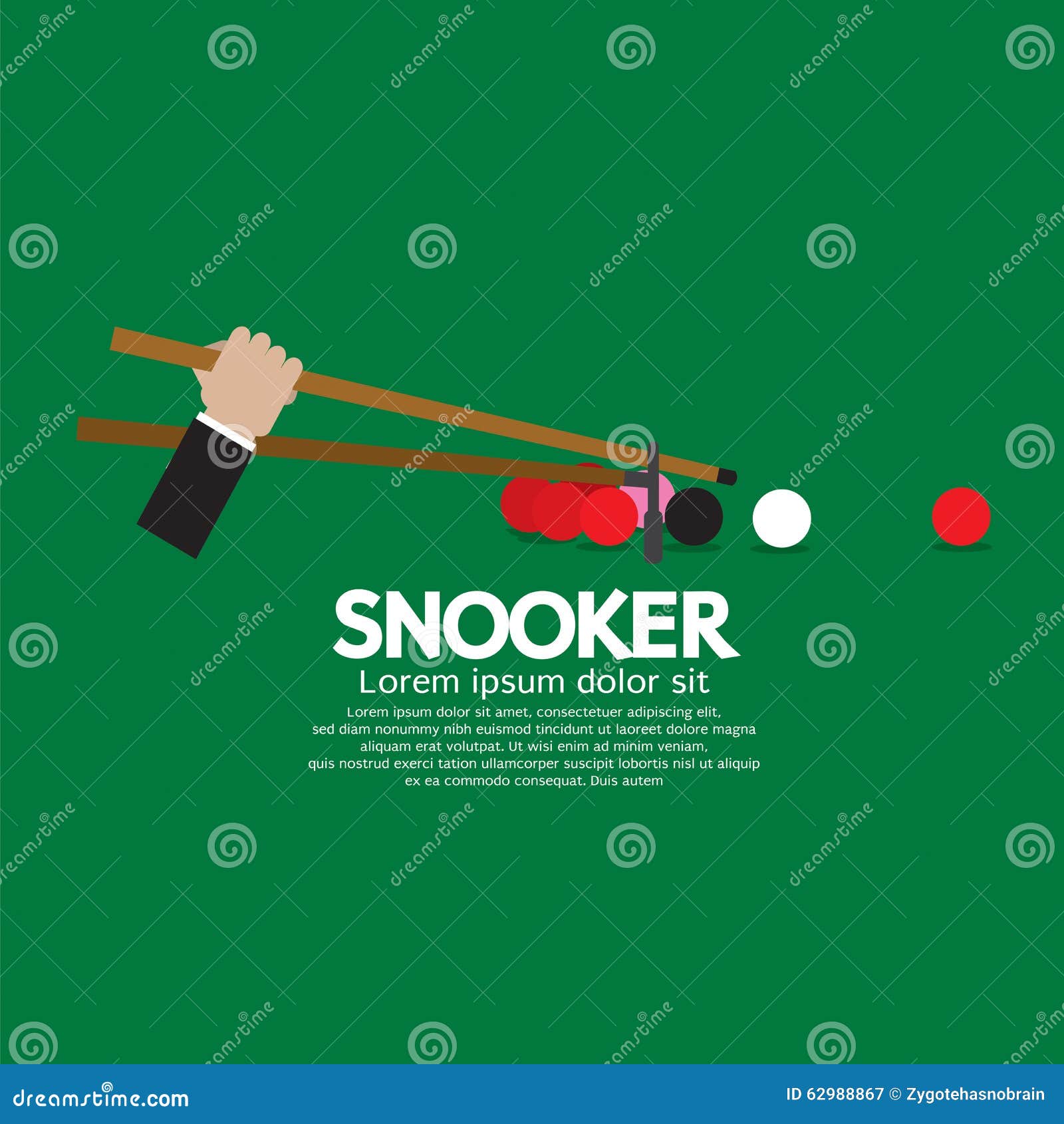 Snooker Competition. stock vector. Illustration of compete - 62988867