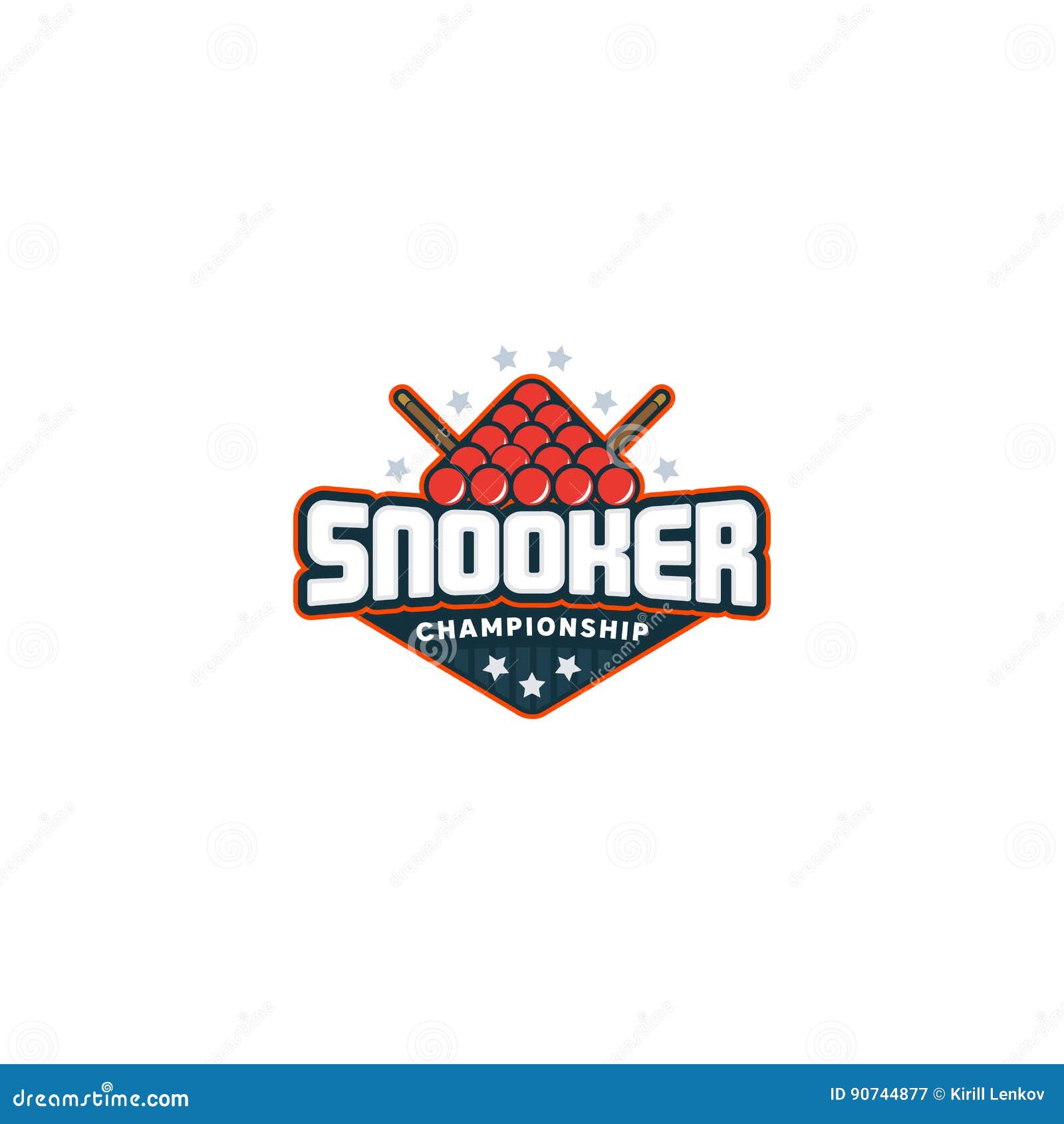 Snooker Logo. Sport Badge Vector Illustration Stock Vector ...