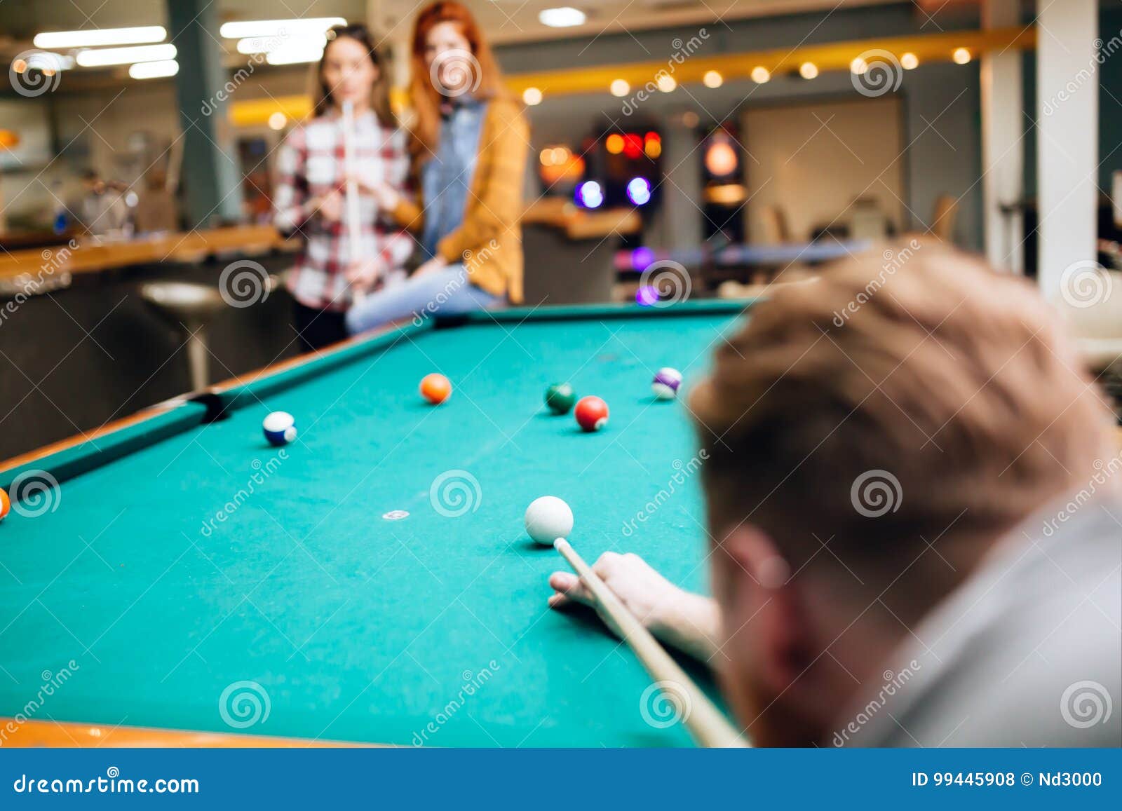 Snooker Player Aiming at Snooker Table Stock Photo - Image of ...