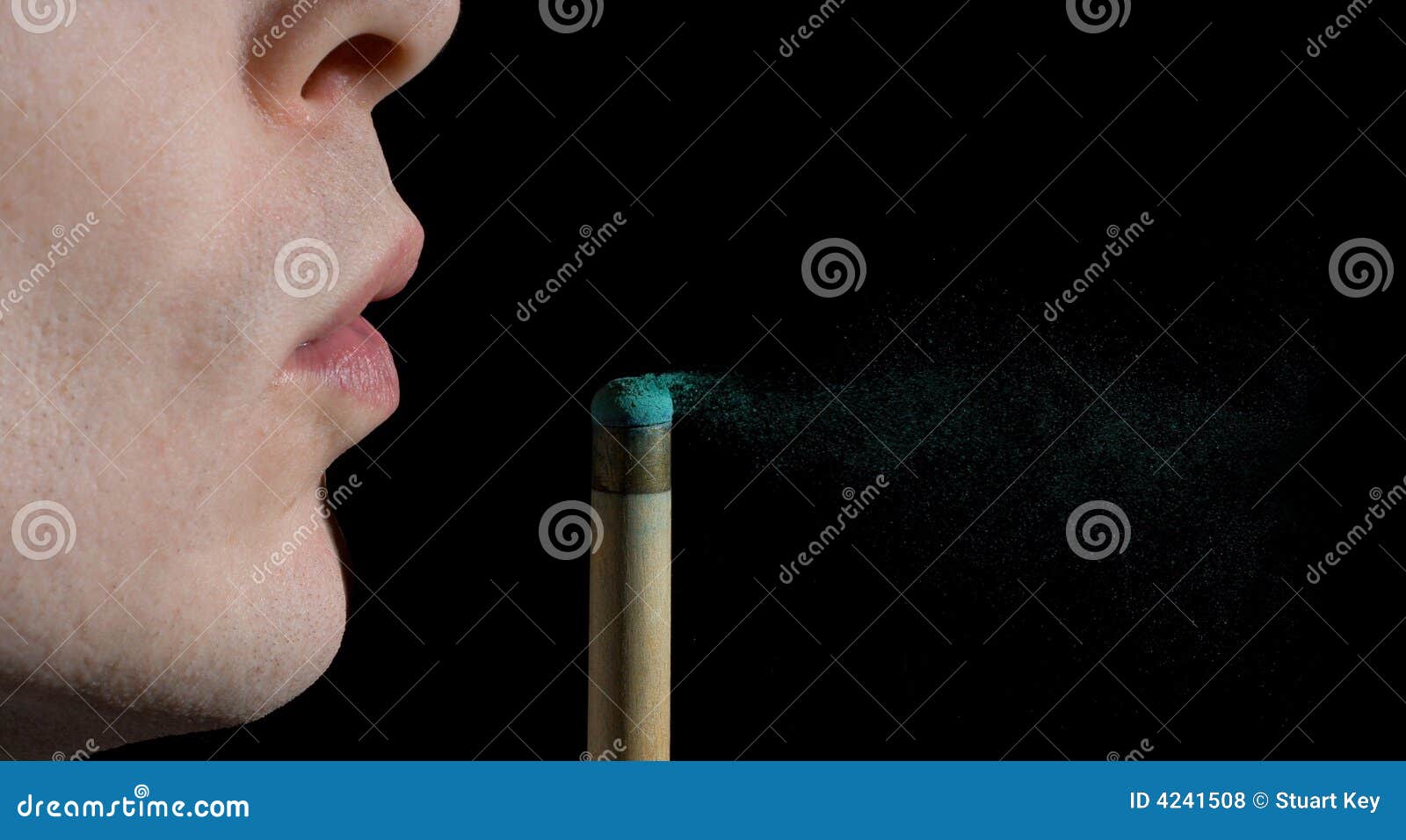 Snooker or Pool Cue Chalk Dust Stock Photo - Image of dust, stuartkey ...