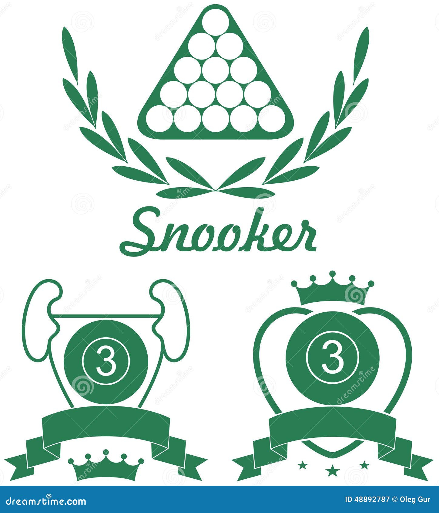 Snooker stock vector. Illustration of symbol, healthy - 48892787