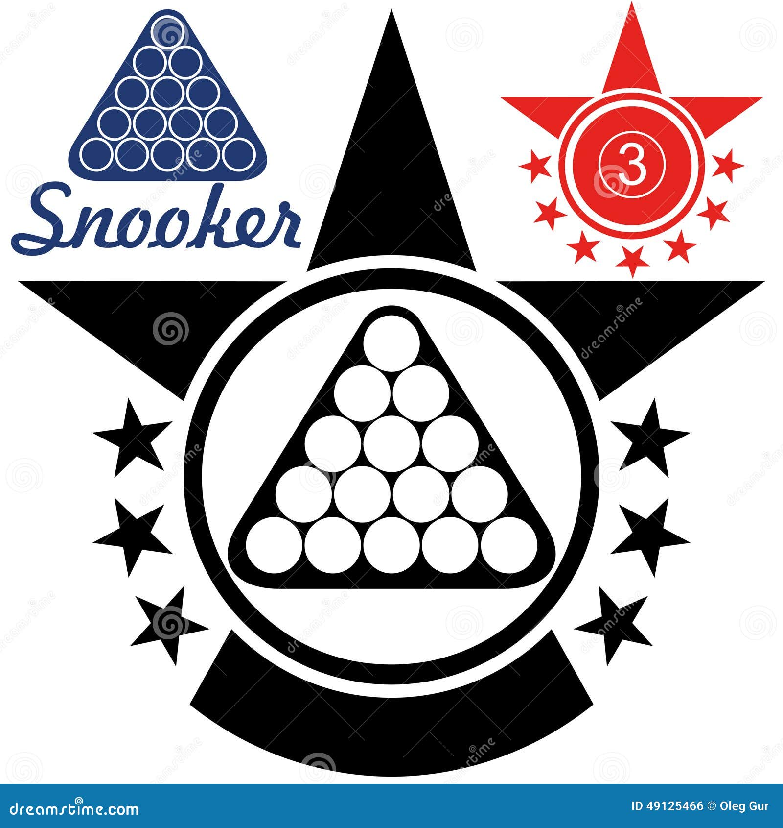 Snooker stock vector. Illustration of element, competition - 49125466