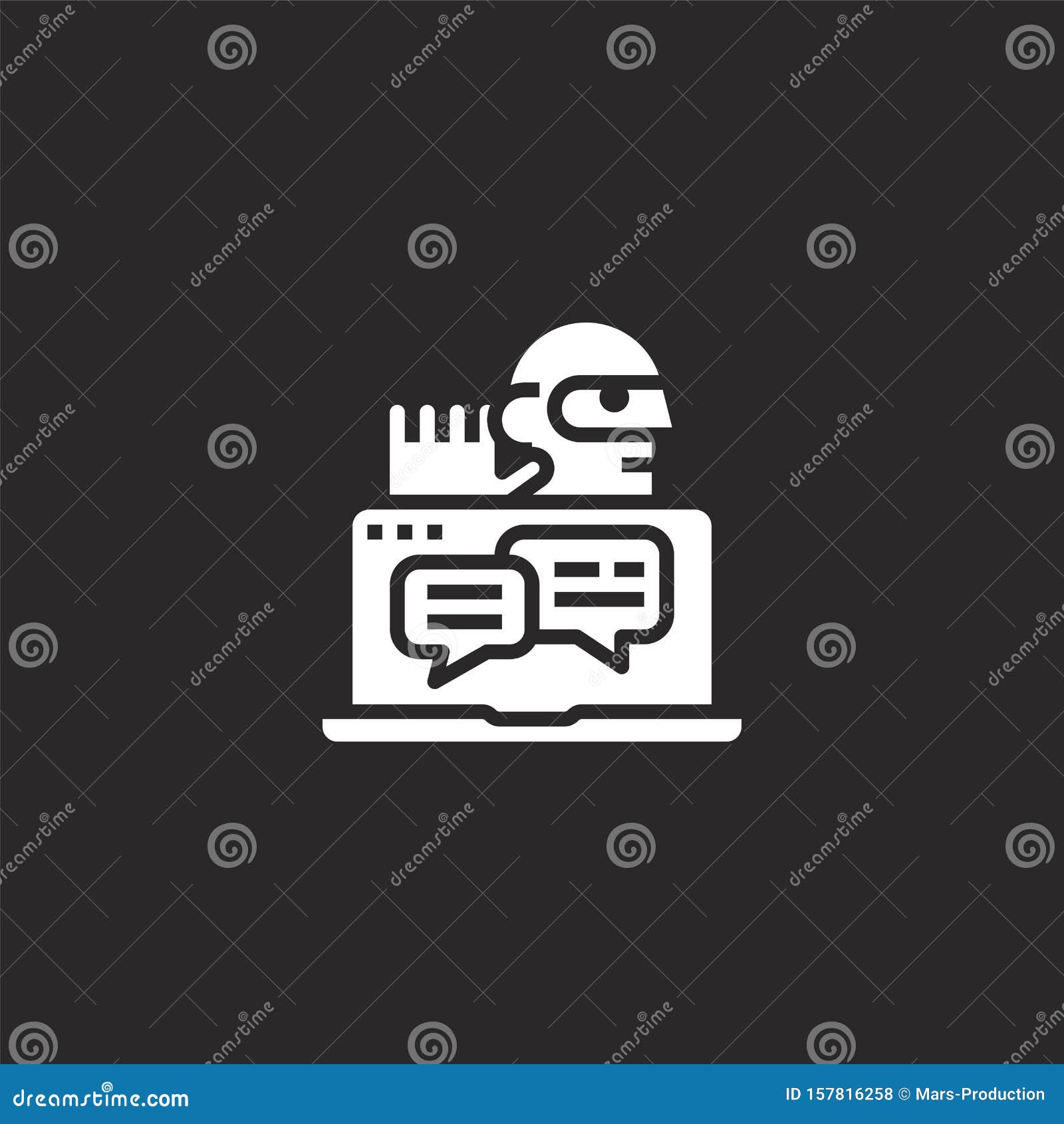 Snooping Icon. Filled Snooping Icon for Website Design and Mobile, App ...