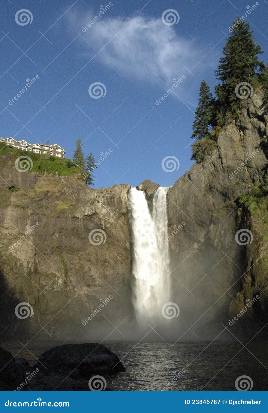 Snoqualmie Falls, East of Seattle, WA Stock Image - Image of cascade ...